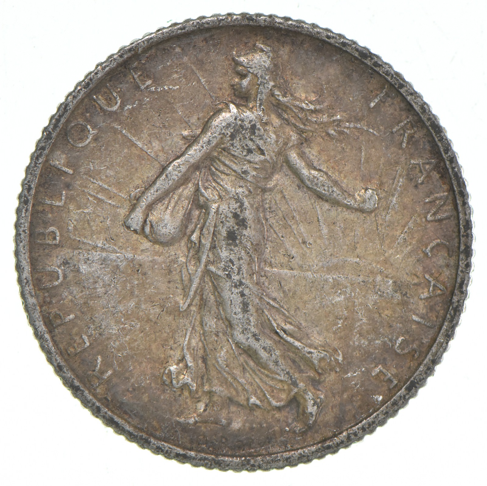 SILVER - Roughly the Size of a Quarter - 1912 France 1 Franc - World ...