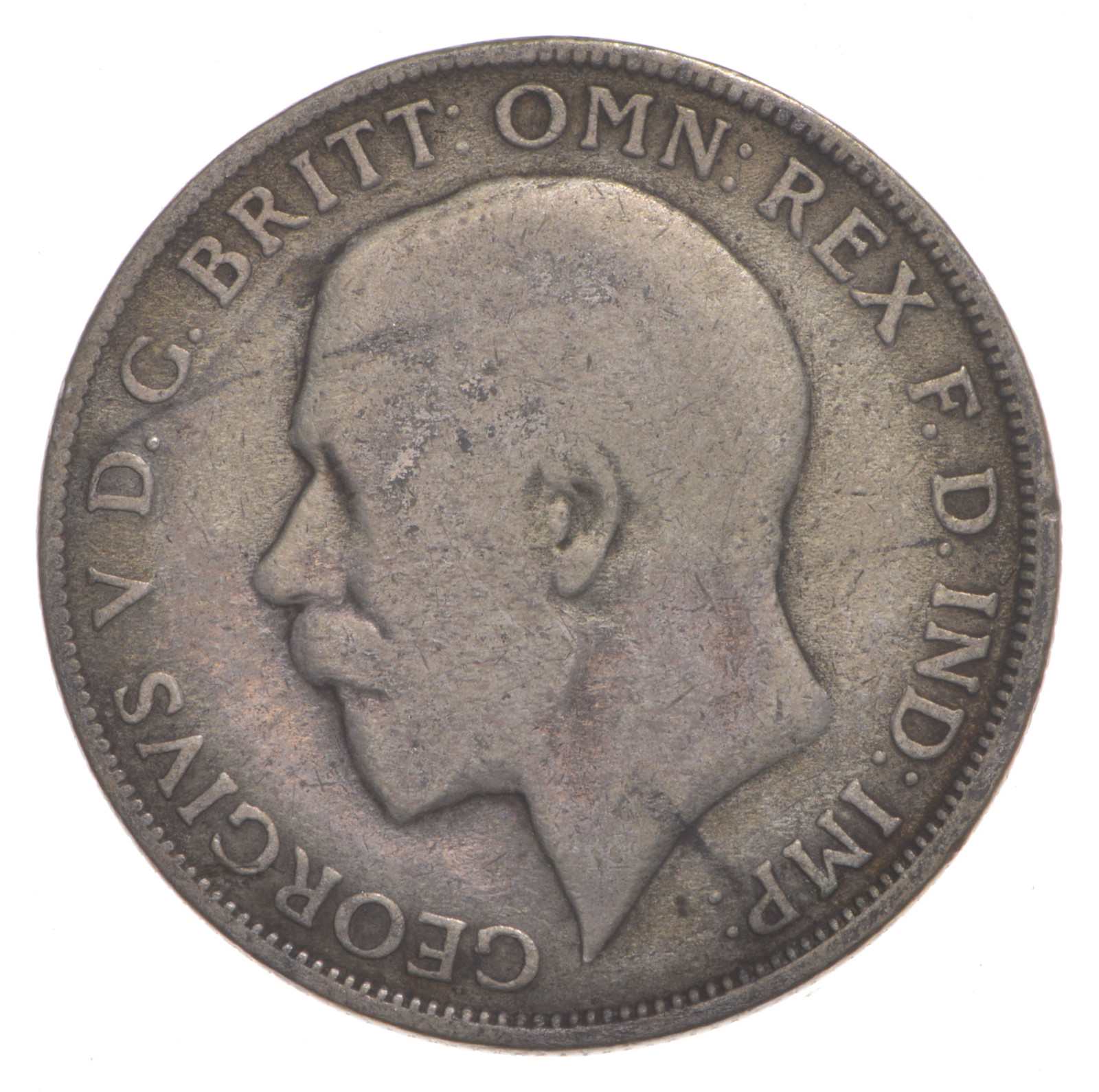 SILVER - Roughly the Size of a Quarter - 1921 Great Britain 1 Florin ...