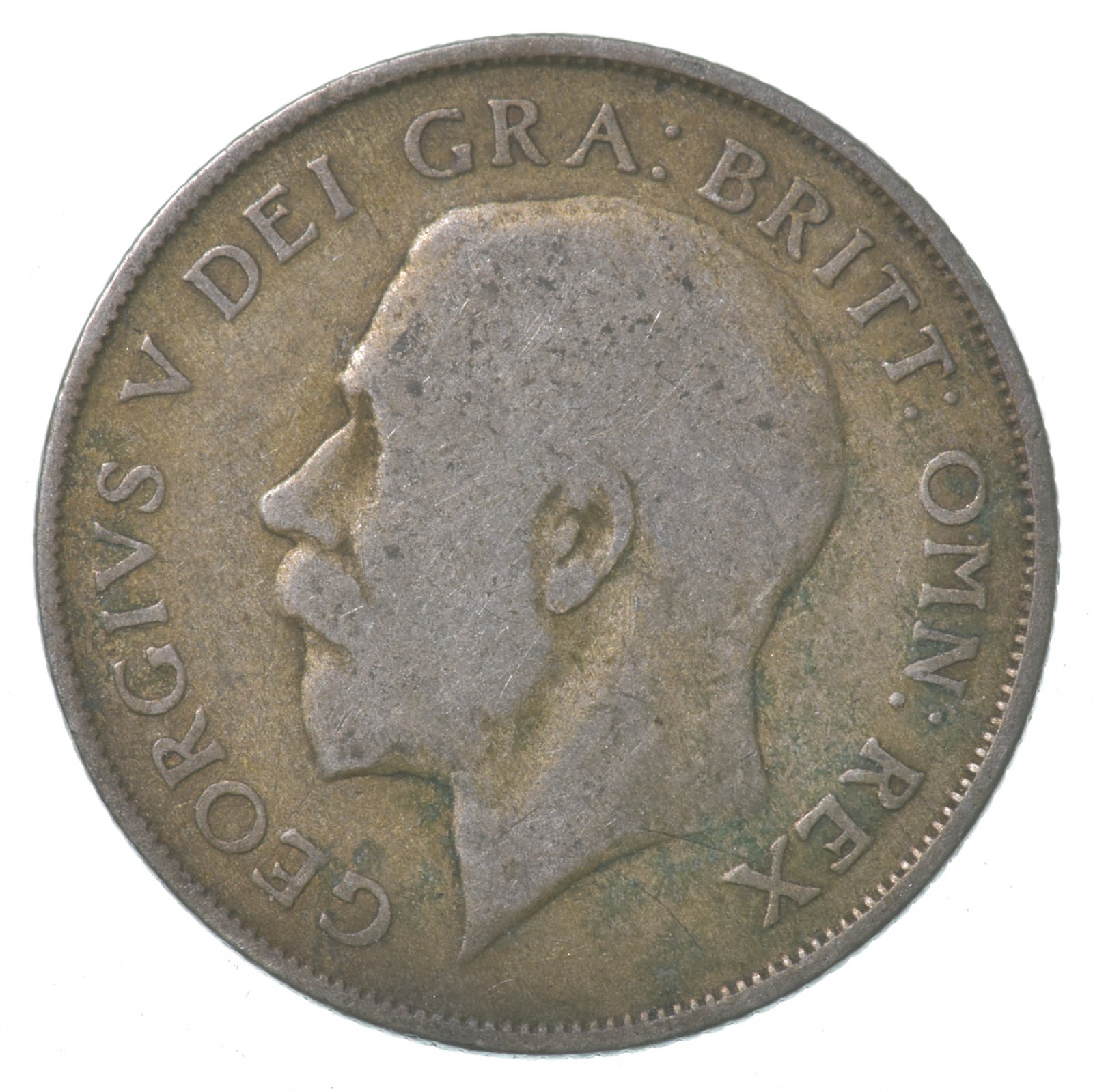 SILVER - Roughly the Size of a Quarter - 1922 Great Britain 1 Shilling ...