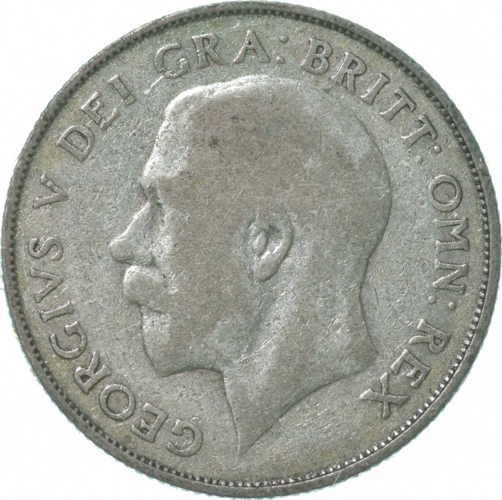 SILVER - Roughly the Size of a Quarter - 1925 Great Britain 1 Shilling ...