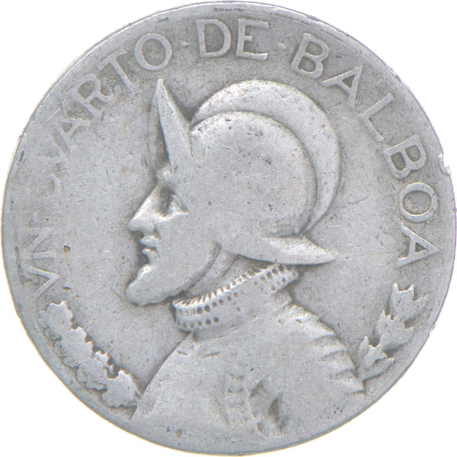 SILVER - Roughly the Size of a Quarter - 1930 Panama 1/4 Balboa - World ...