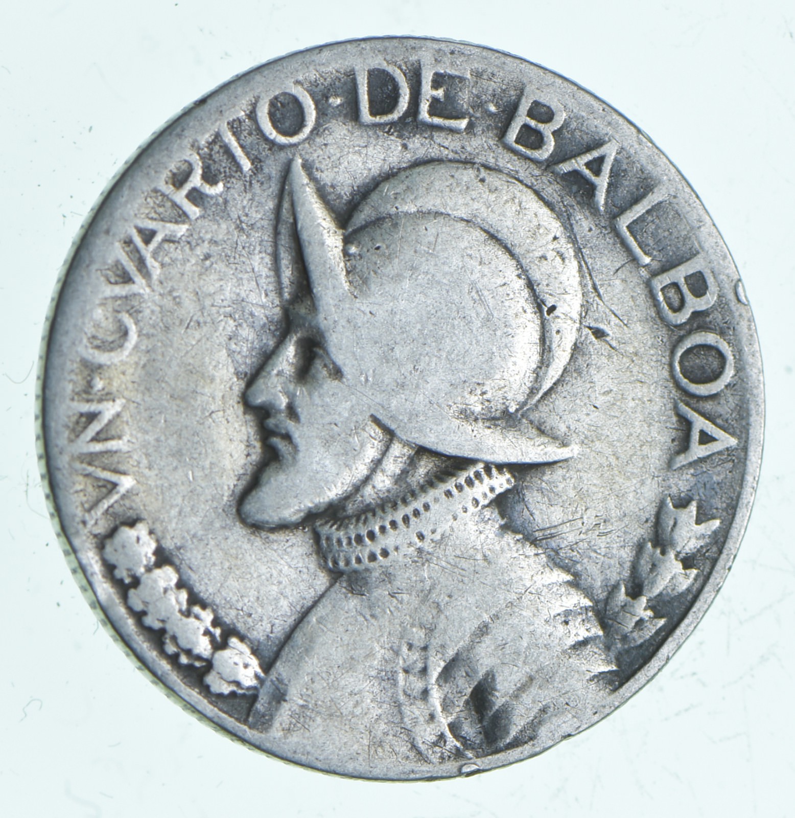 SILVER - Roughly the Size of a Quarter - 1931 Panama 1/4 Balboa - World ...