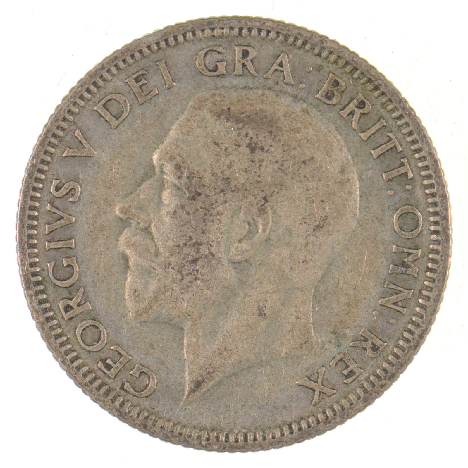 SILVER - Roughly the Size of a Quarter - 1933 Great Britain 1 Shilling ...