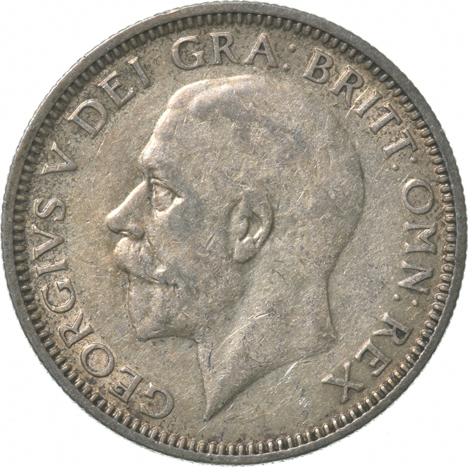 SILVER - Roughly the Size of a Quarter - 1935 Great Britain 1 Shilling ...