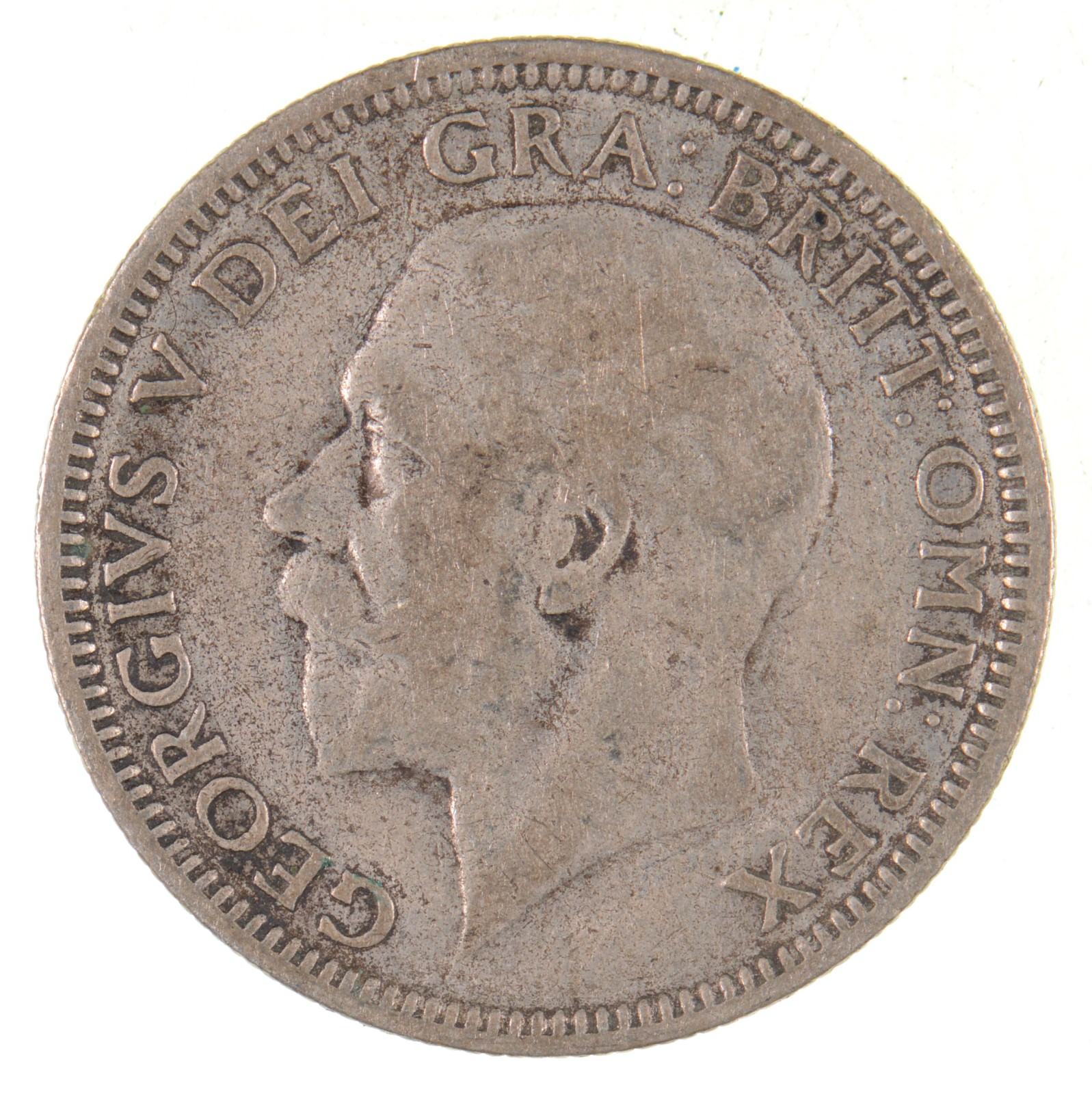 SILVER - Roughly the Size of a Quarter - 1936 Great Britain 1 Shilling ...