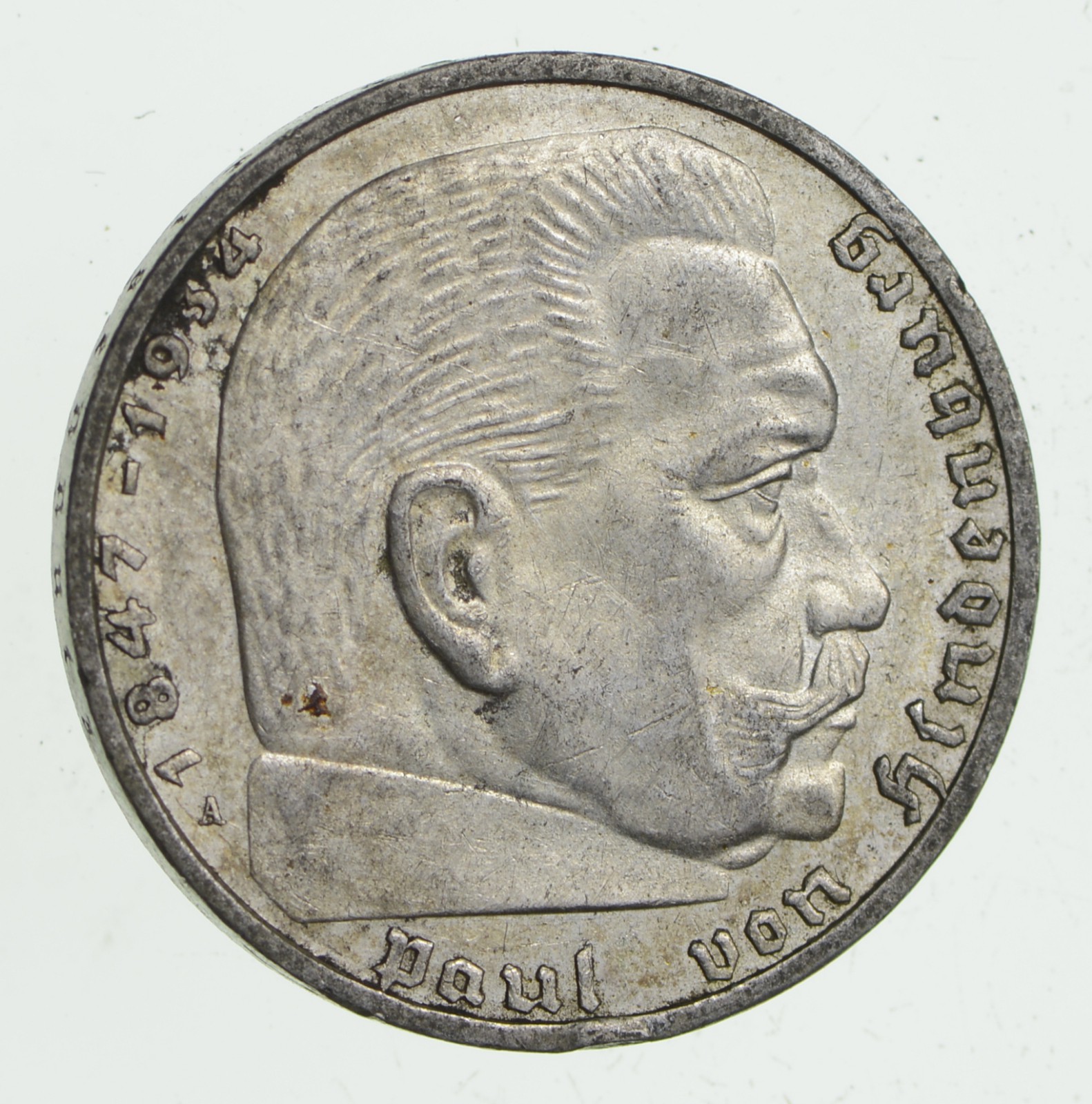 SILVER - Roughly the Size of a Quarter 1939 Germany 2 Deutsche Reich ...