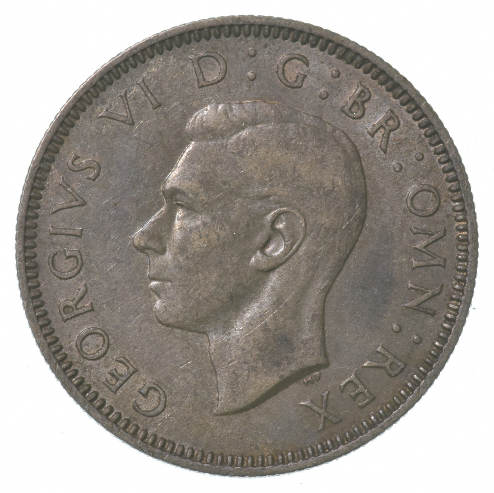 SILVER - Roughly the Size of a Quarter - 1940 Great Britain 1 Shilling ...