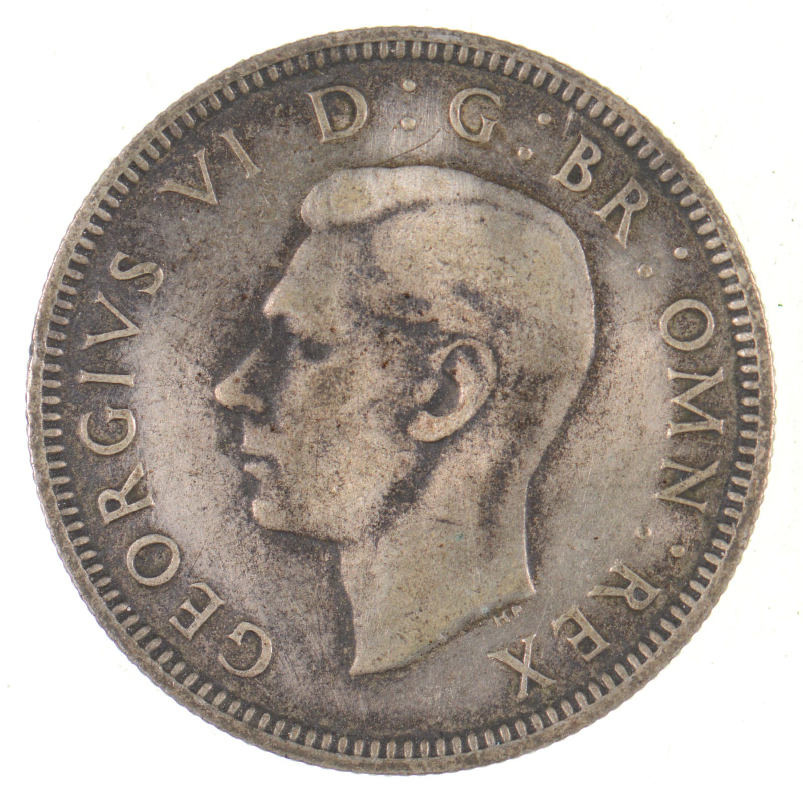 SILVER - Roughly the Size of a Quarter - 1942 Great Britain 1 Shilling ...