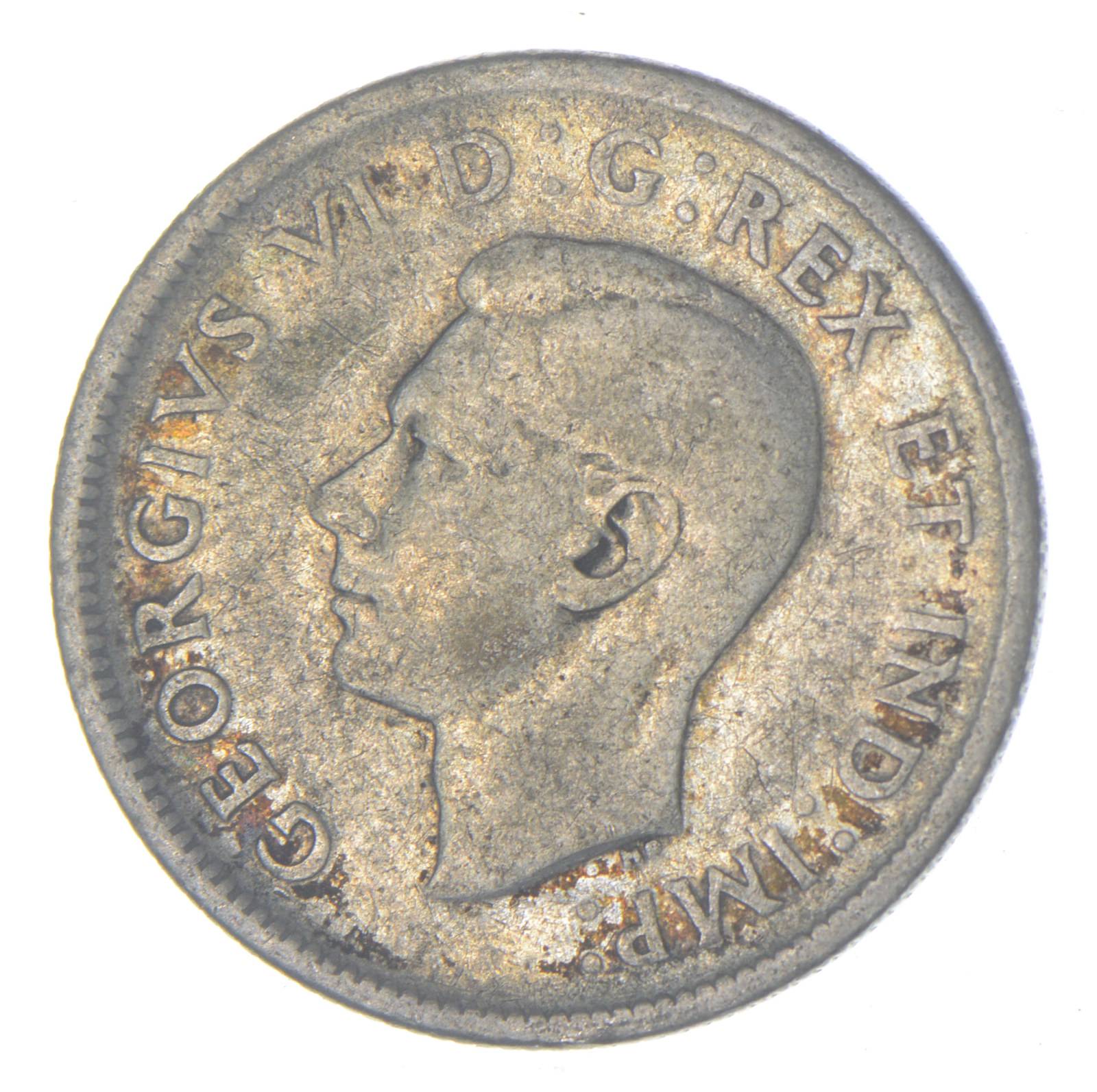 SILVER - Roughly the Size of a Quarter - 1945 Canada 25 Cents - World ...