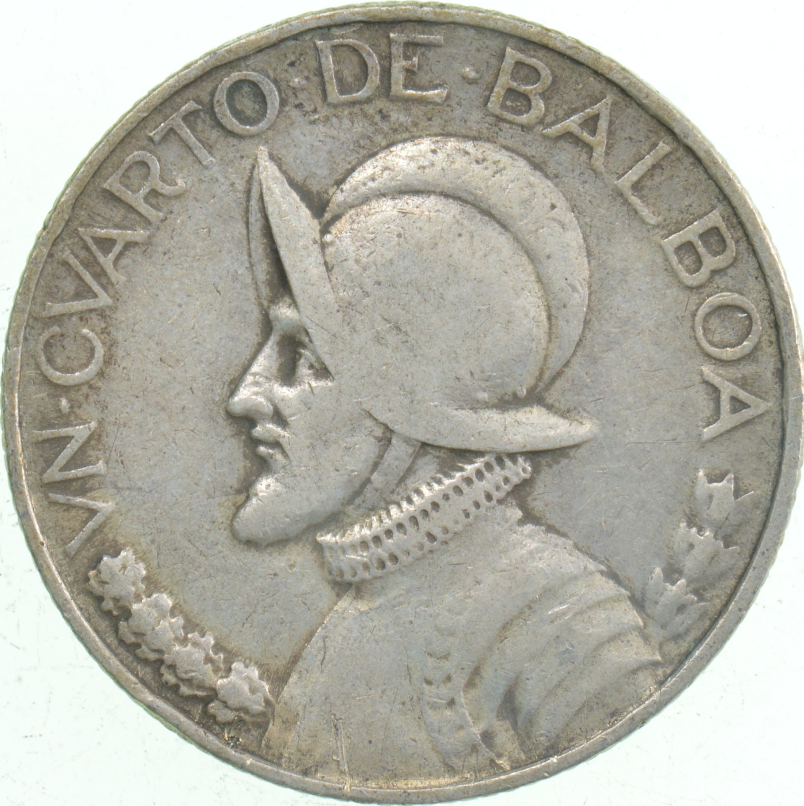 SILVER - Roughly the Size of a Quarter - 1947 Panama 1/4 Balboa - World ...