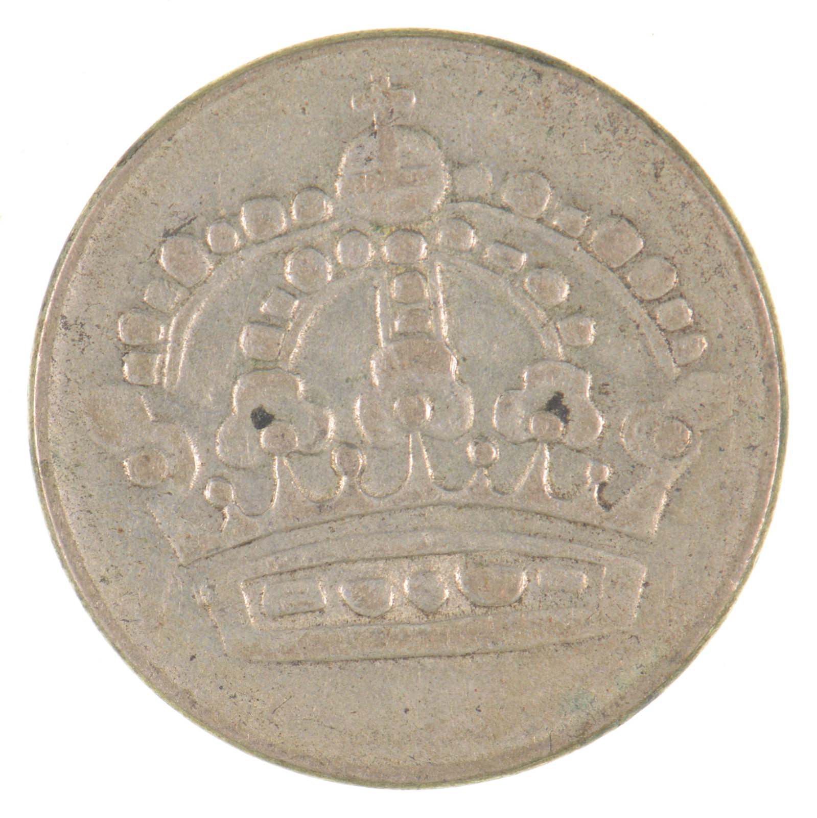 SILVER - Roughly the Size of a Quarter - 1954 Sweden 50 Ore - World ...