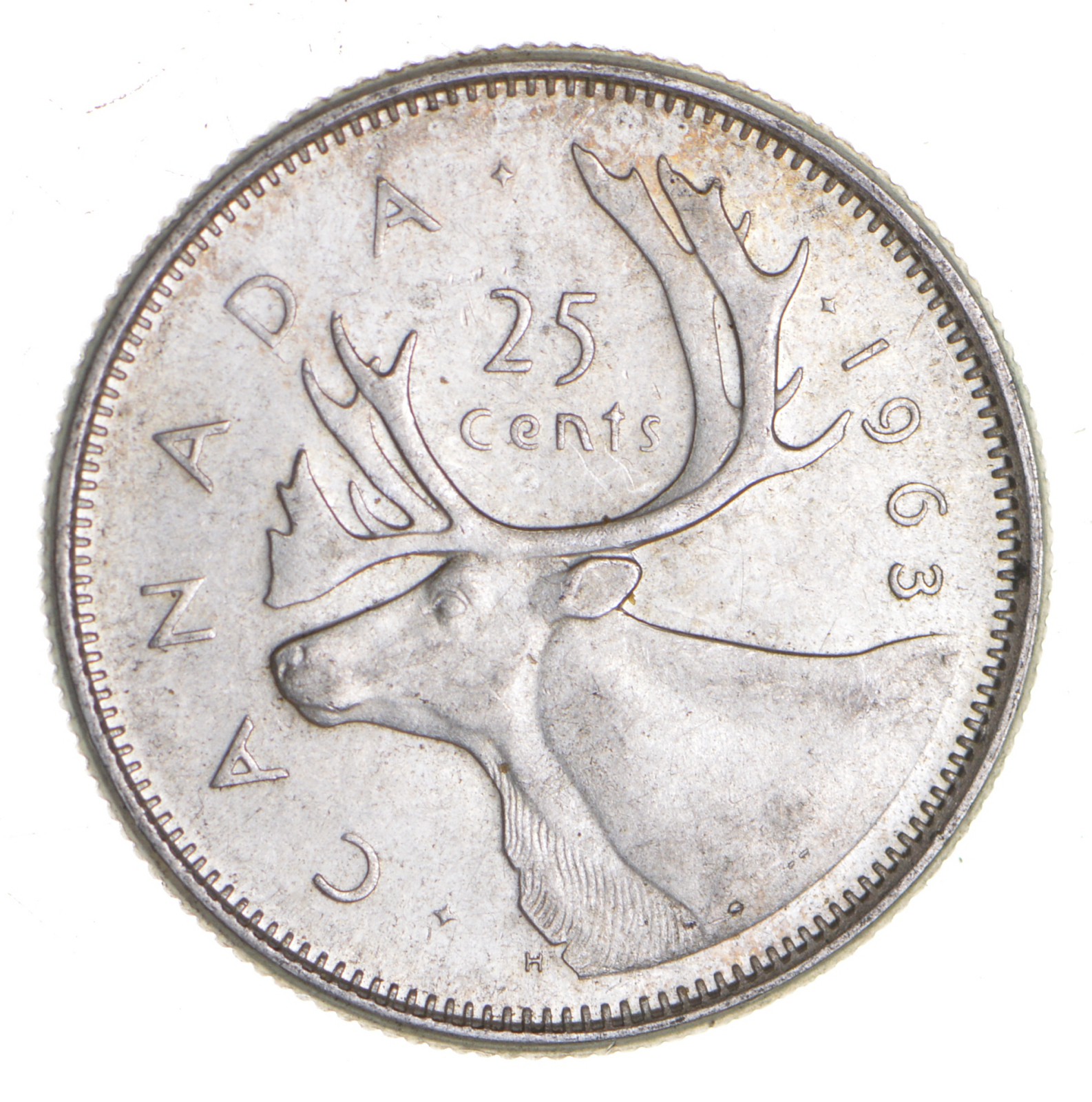 SILVER - Roughly the Size of a Quarter 1963 Canada 25 Cents - World ...
