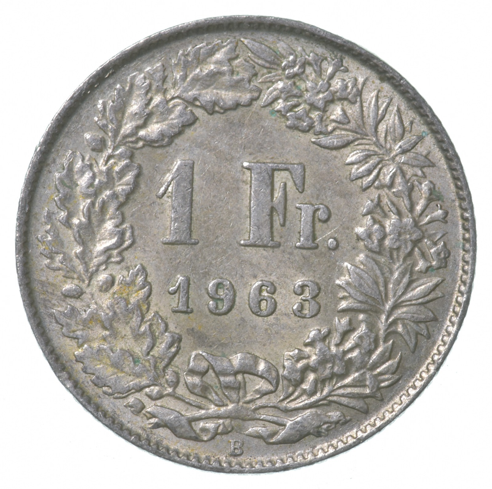 SILVER - Roughly the Size of a Quarter - 1963 Switzerland 1 Franc - World Silver Coin | Property ...
