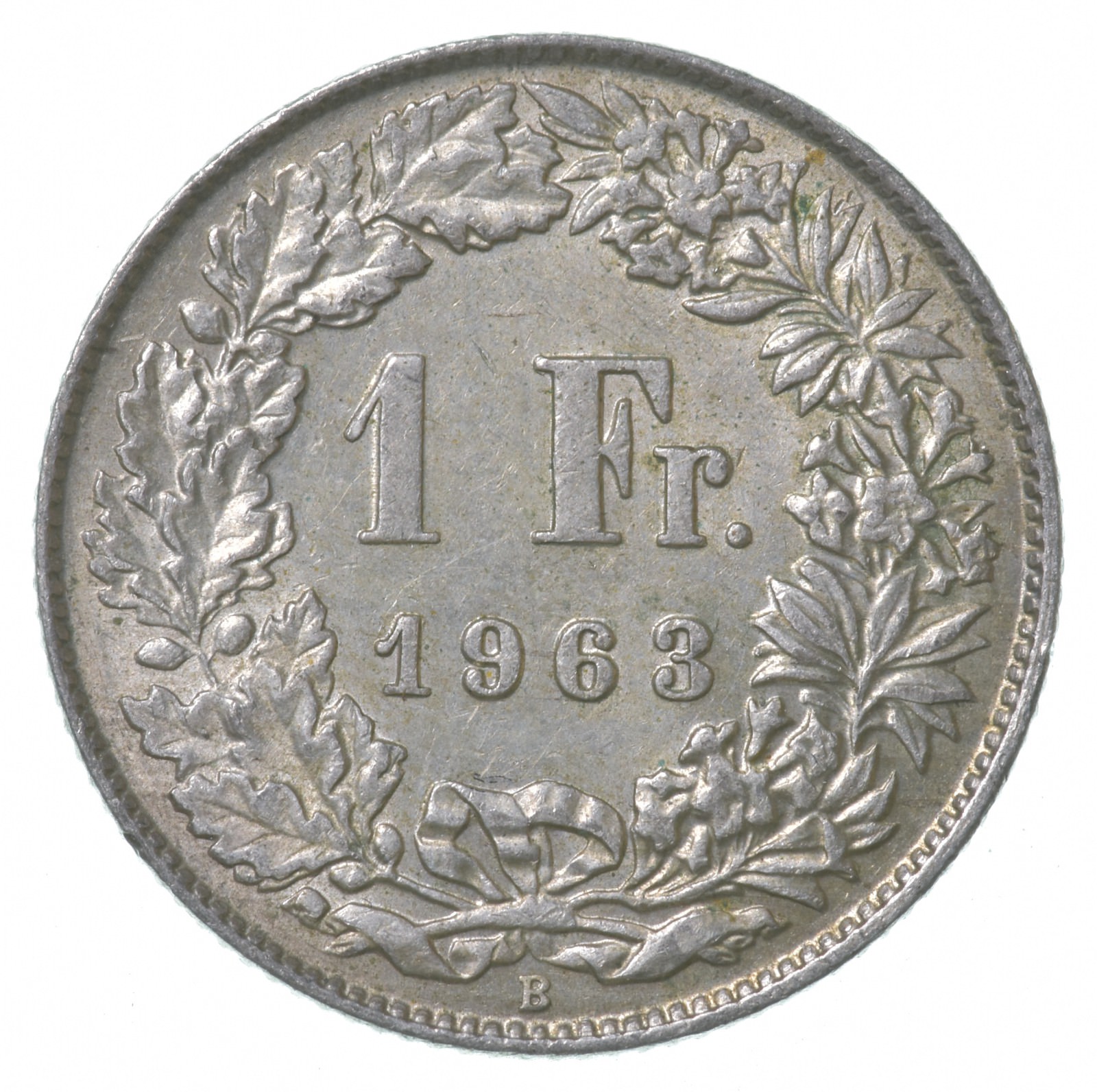 SILVER - Roughly the Size of a Quarter - 1963 Switzerland 1 Franc - World Silver Coin | Property ...