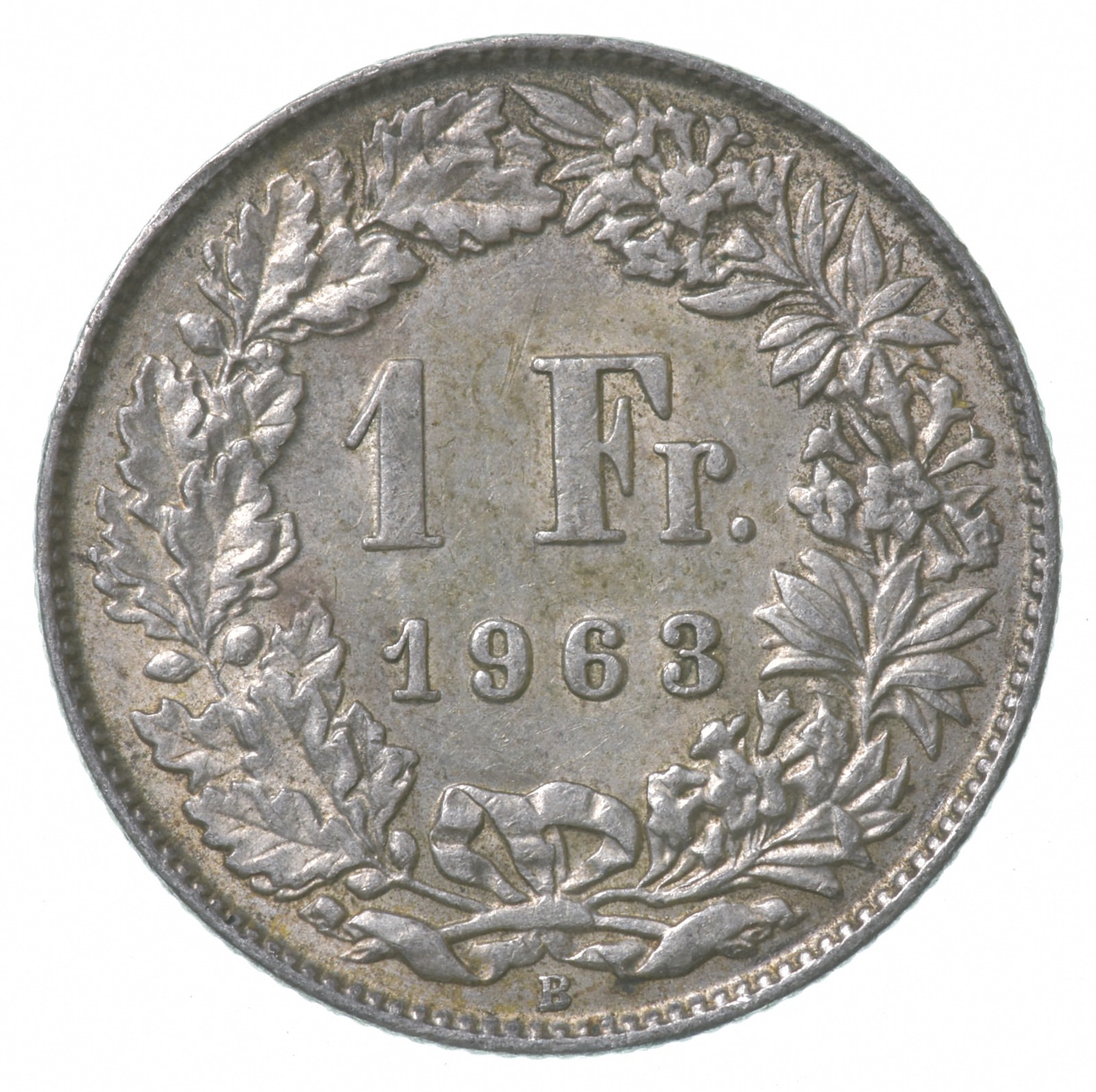 SILVER - Roughly the Size of a Quarter - 1963 Switzerland 1 Franc - World Silver Coin | Property ...