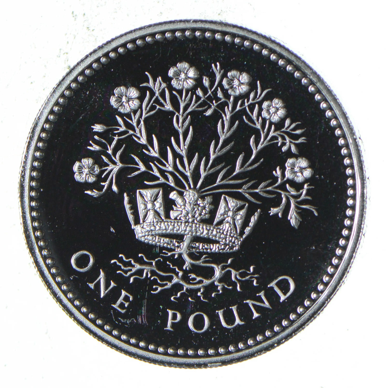 SILVER - Roughly the Size of a Quarter 1986 Great Britain 1 Pound ...