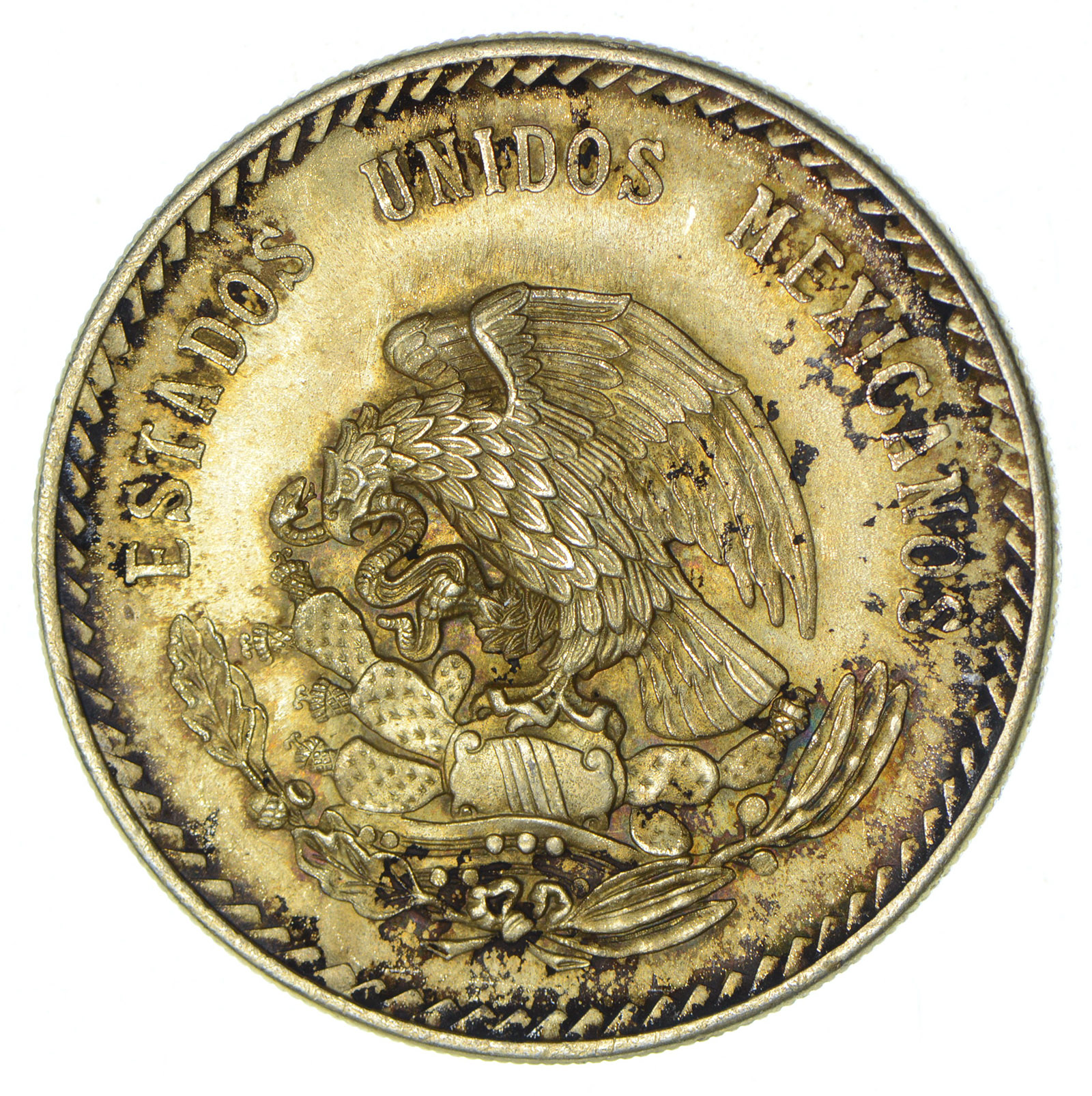 SILVER - Roughly the Size of a Silver Dollar - 1948 Mexico 5 Pesos ...