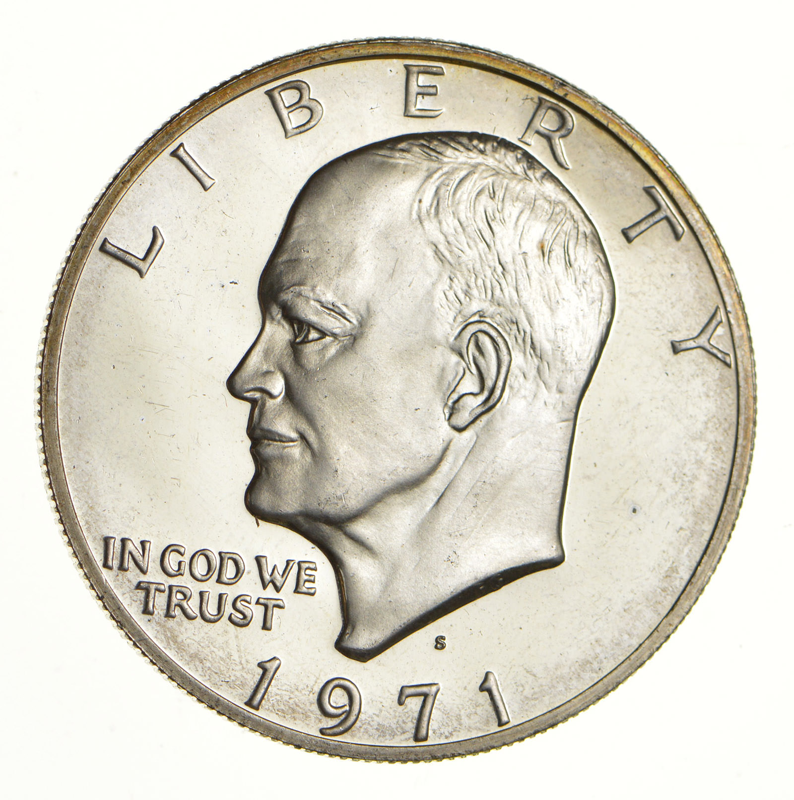 Silver SPECIALLY MINTED S Mint Mark 1971 S 40 Eisenhower Silver