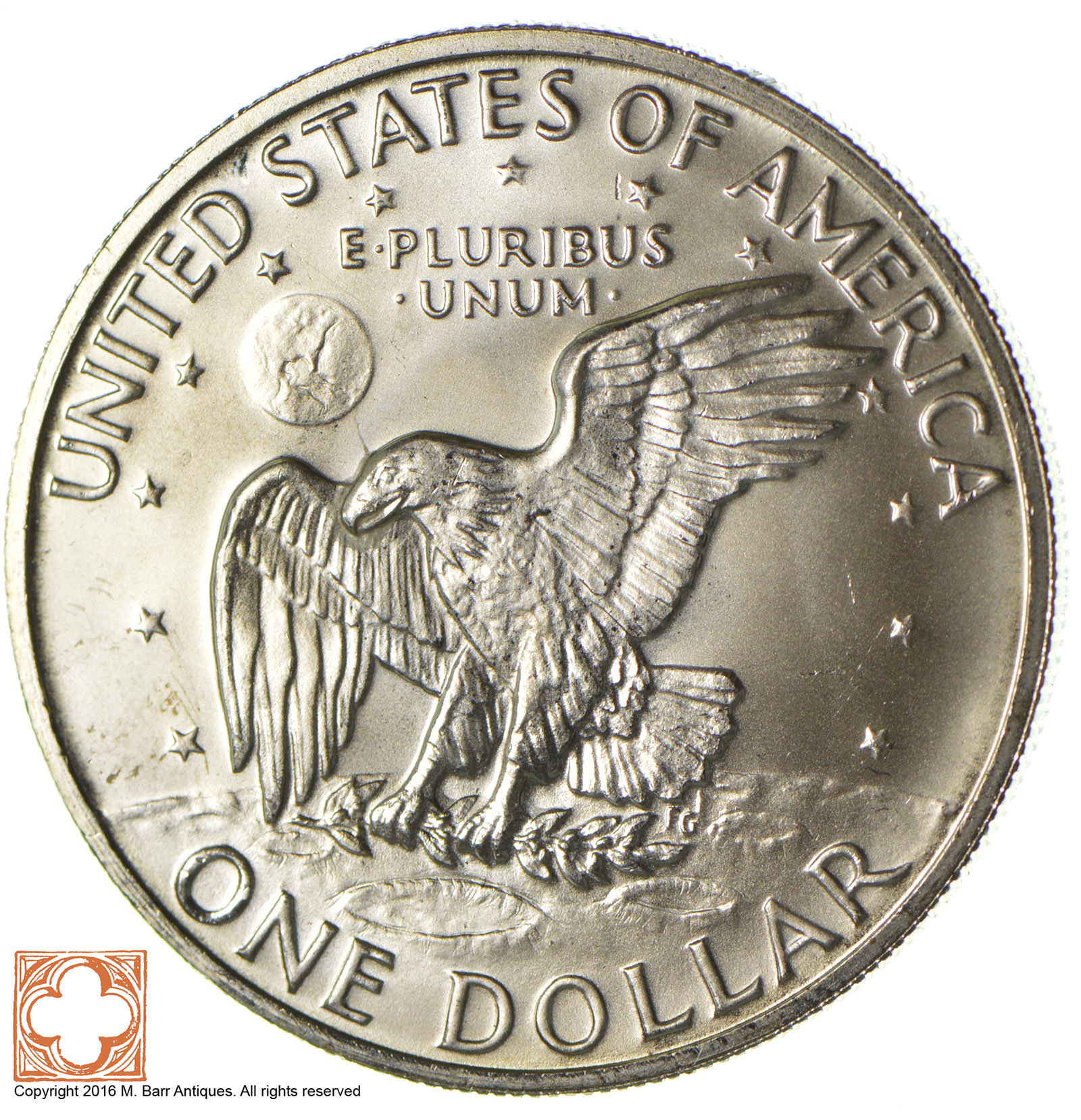 Silver - SPECIALLY MINTED - S Mint Mark - 40% Eisenhower Silver Dollar ...