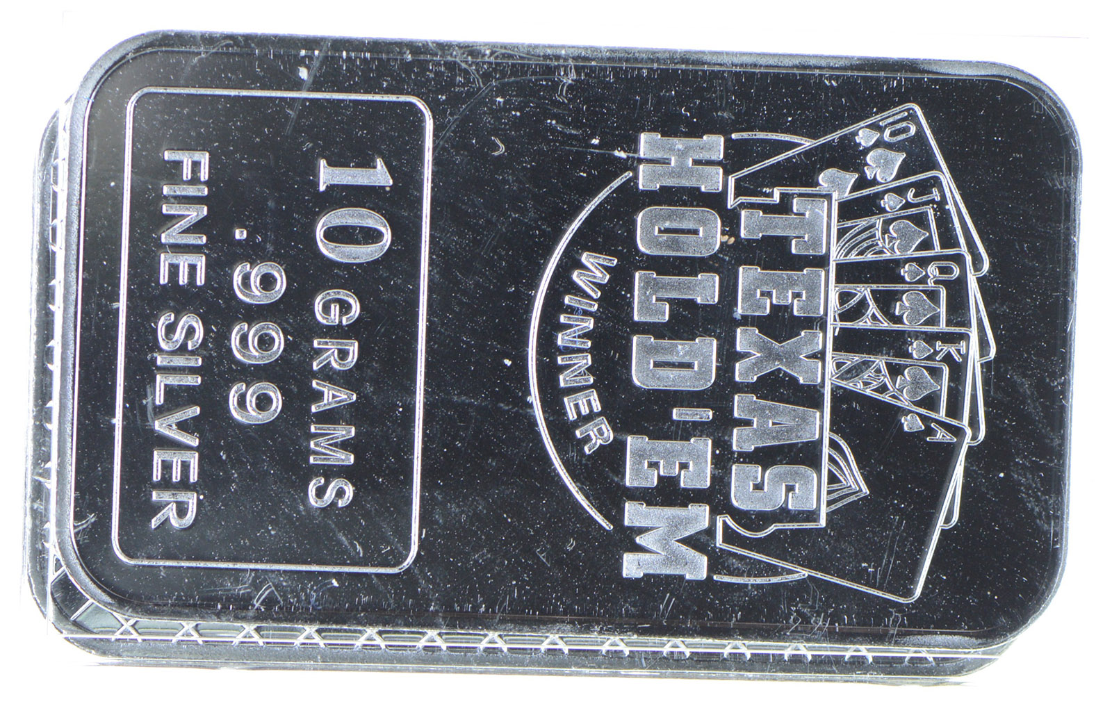 SILVER - Texas Hold 'Em / USMC 10 Gram .999 Fine Silver - Limited ...