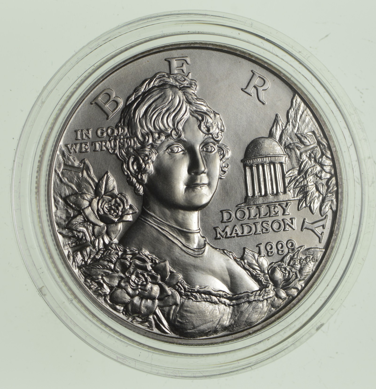 SILVER Unc 1999-P Dolley Madison Commemorative US Silver Dollar - 90% ...