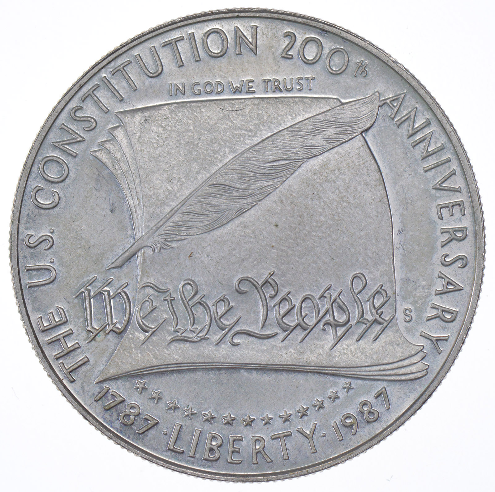 SILVER Uncirculated 1987-S Constitution Bicentennial - Commemorative US ...