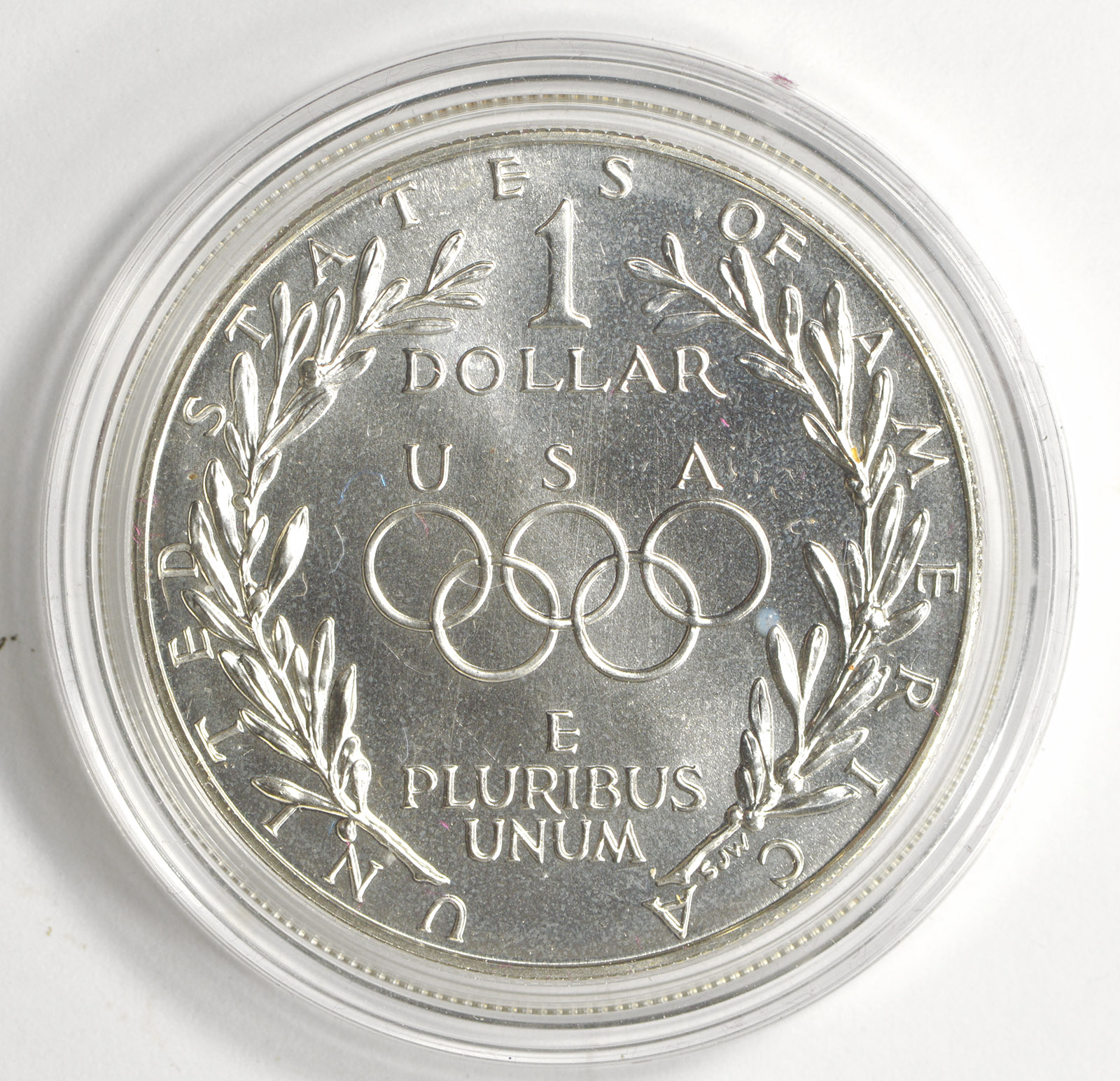 SILVER Uncirculated 1988-D Olympic Torch - Commemorative US Silver ...