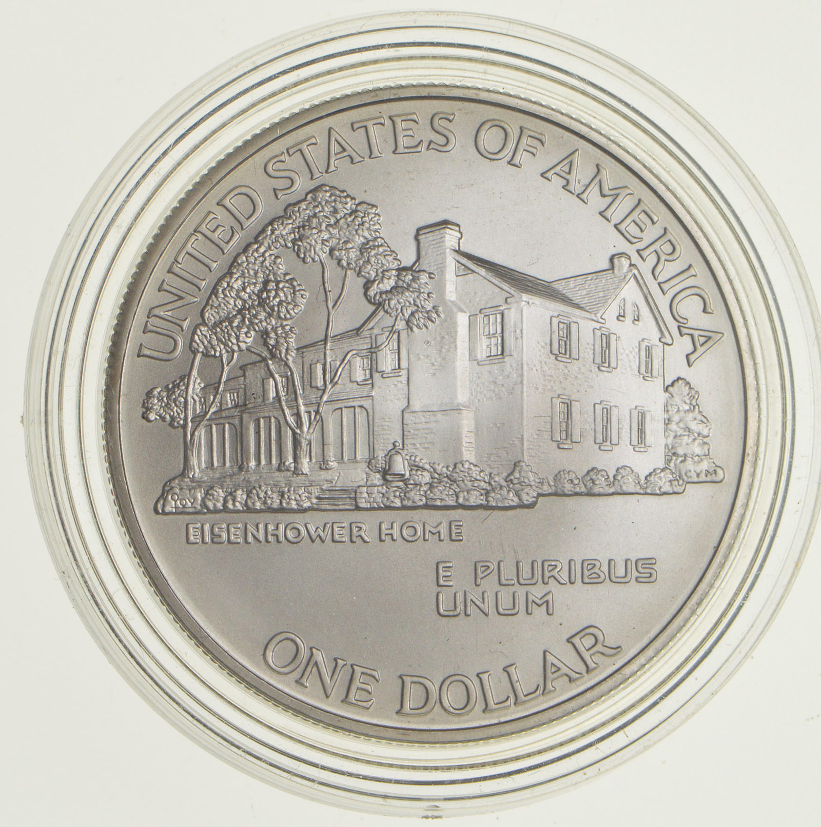 SILVER Uncirculated 1990-W Eisenhower Centennial - Commemorative US ...