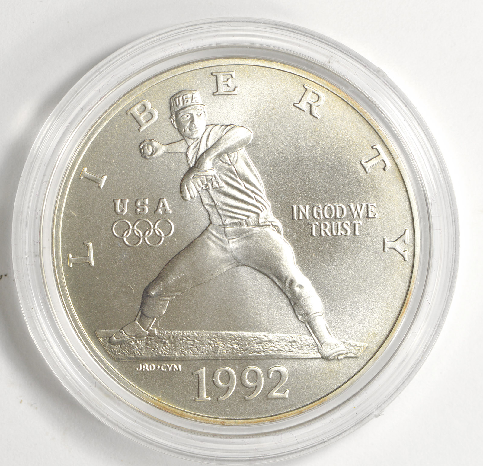 SILVER Uncirculated 1992-D Olympic Baseball - Commemorative US Silver ...