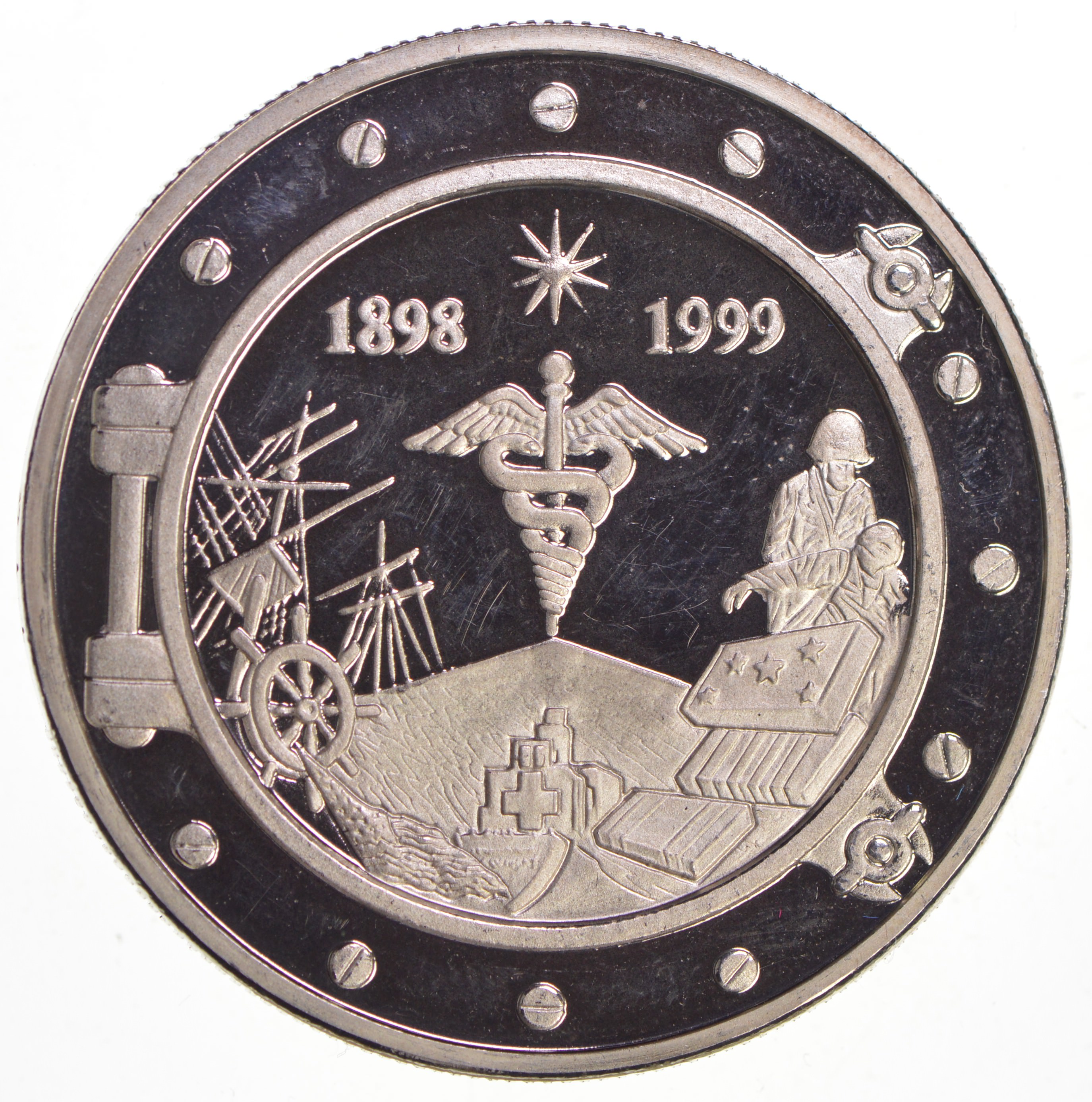 SILVER Uncirculated 1999 US Navy Hospital Corps - Commemorative US ...
