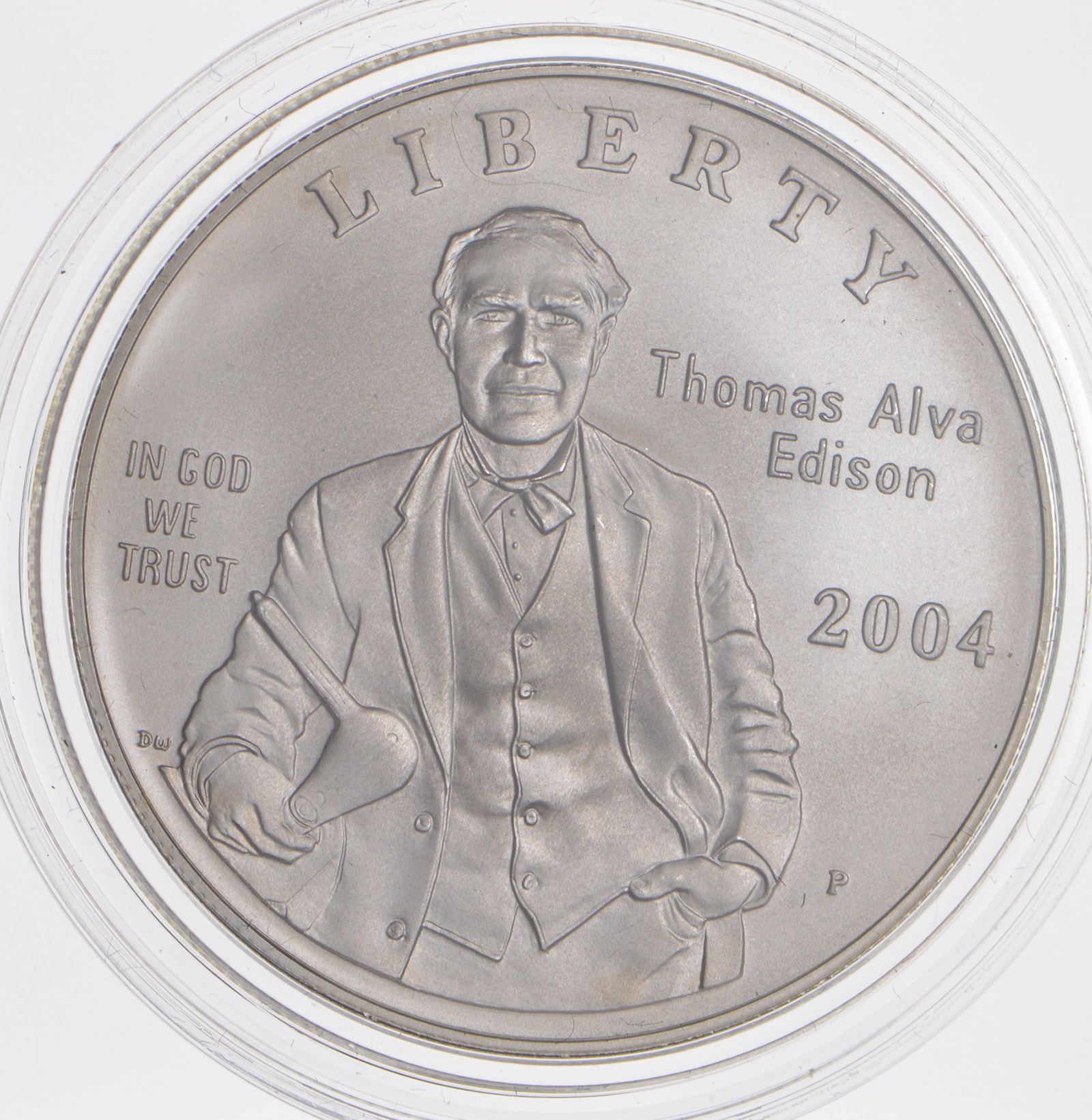 SILVER Uncirculated 2004-P Thomas Edison - Commemorative US Silver ...