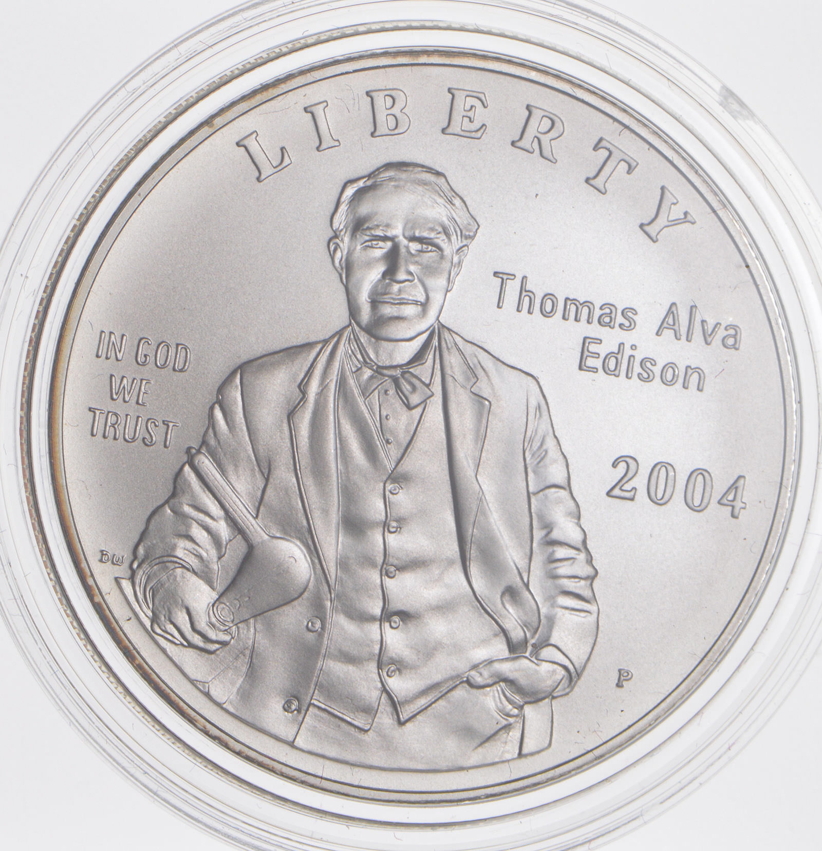 SILVER Uncirculated 2004-P Thomas Edison - Commemorative US Silver ...