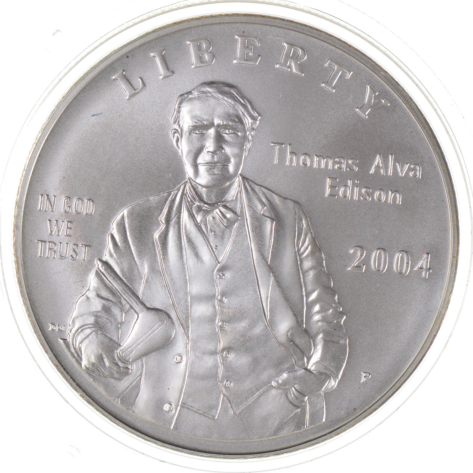 SILVER Uncirculated 2004-P Thomas Edison - Commemorative US Silver ...