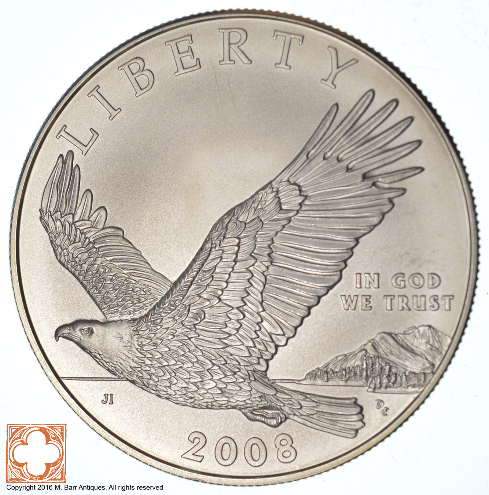 SILVER Uncirculated 2008 Eagle - Commemorative US Silver Dollar - In ...