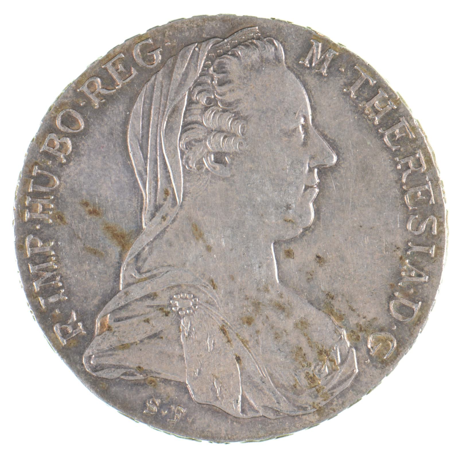 SILVER - WORLD COIN - 1780 Austrian Empire 1 Thaler - World Silver Coin ...