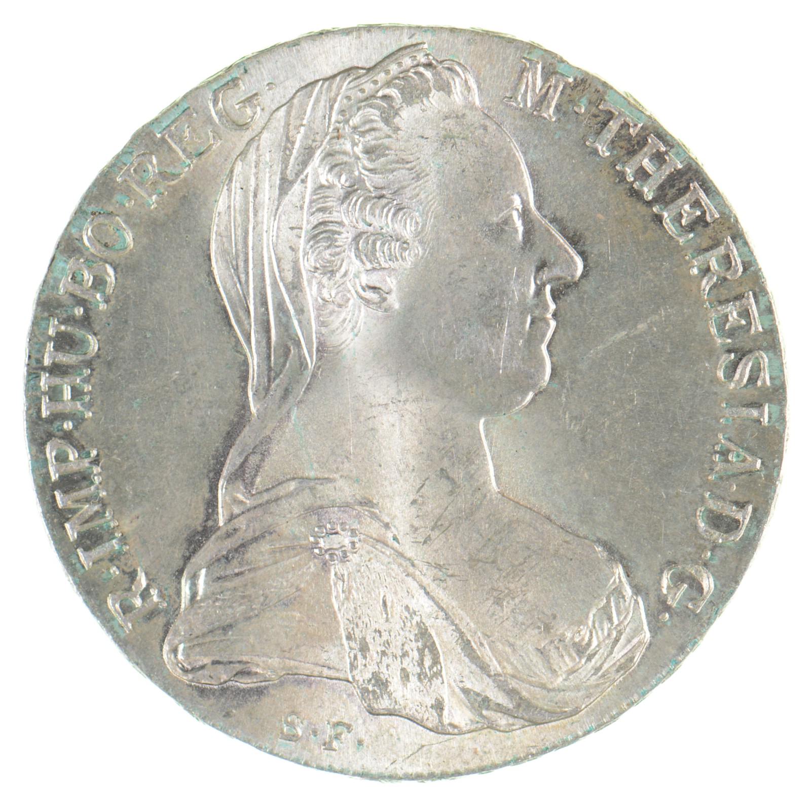 SILVER - WORLD COIN - 1780 Austrian Empire 1 Thaler - World Silver Coin ...