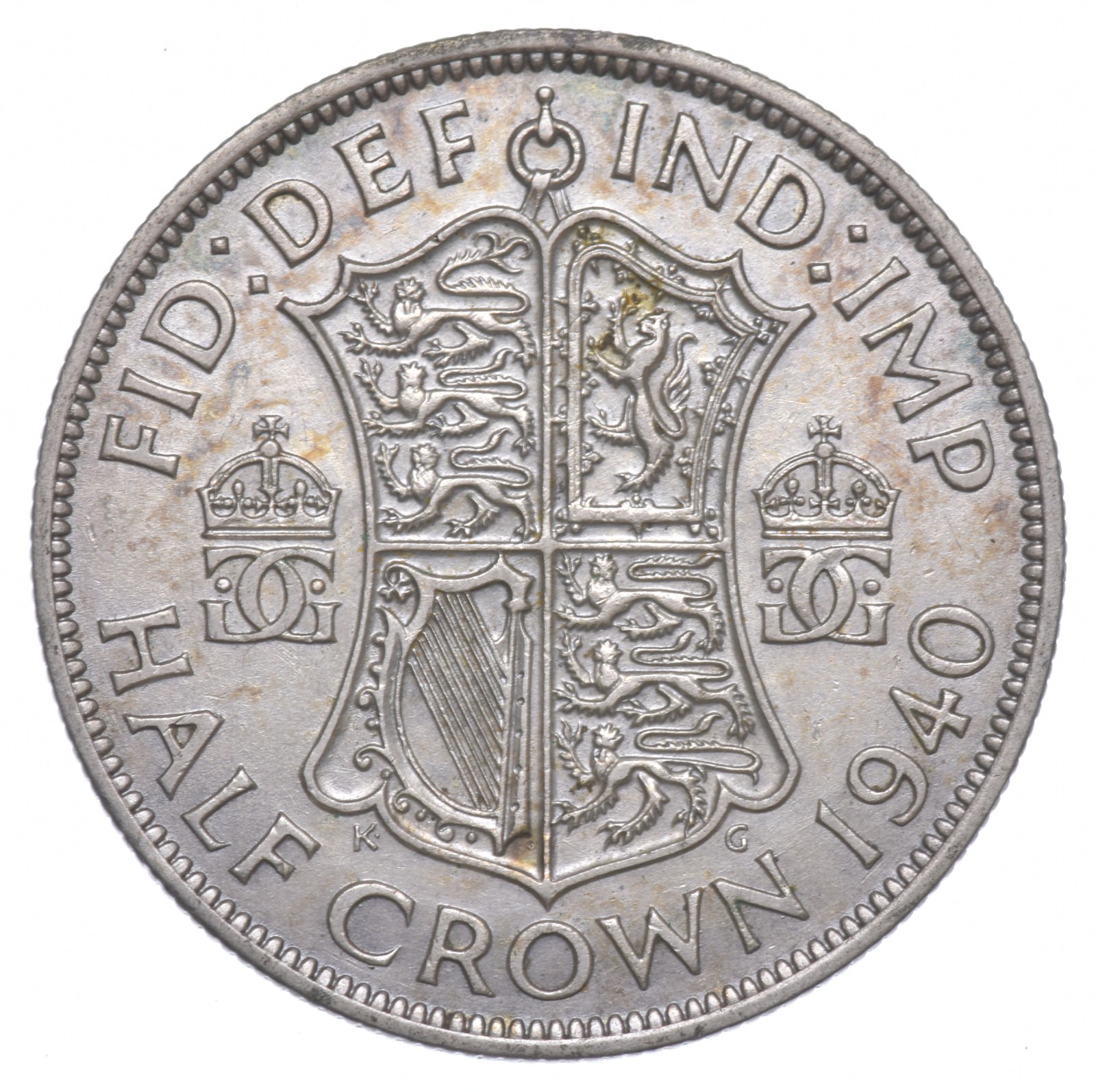SILVER - WORLD Coin - 1840 Great Britain 1/2 Crown - World Silver Coin ...