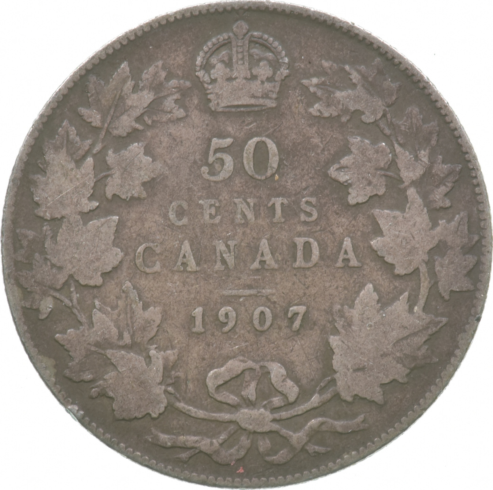 SILVER - WORLD Coin - 1907 Canada 50 Cents - World Silver Coin ...