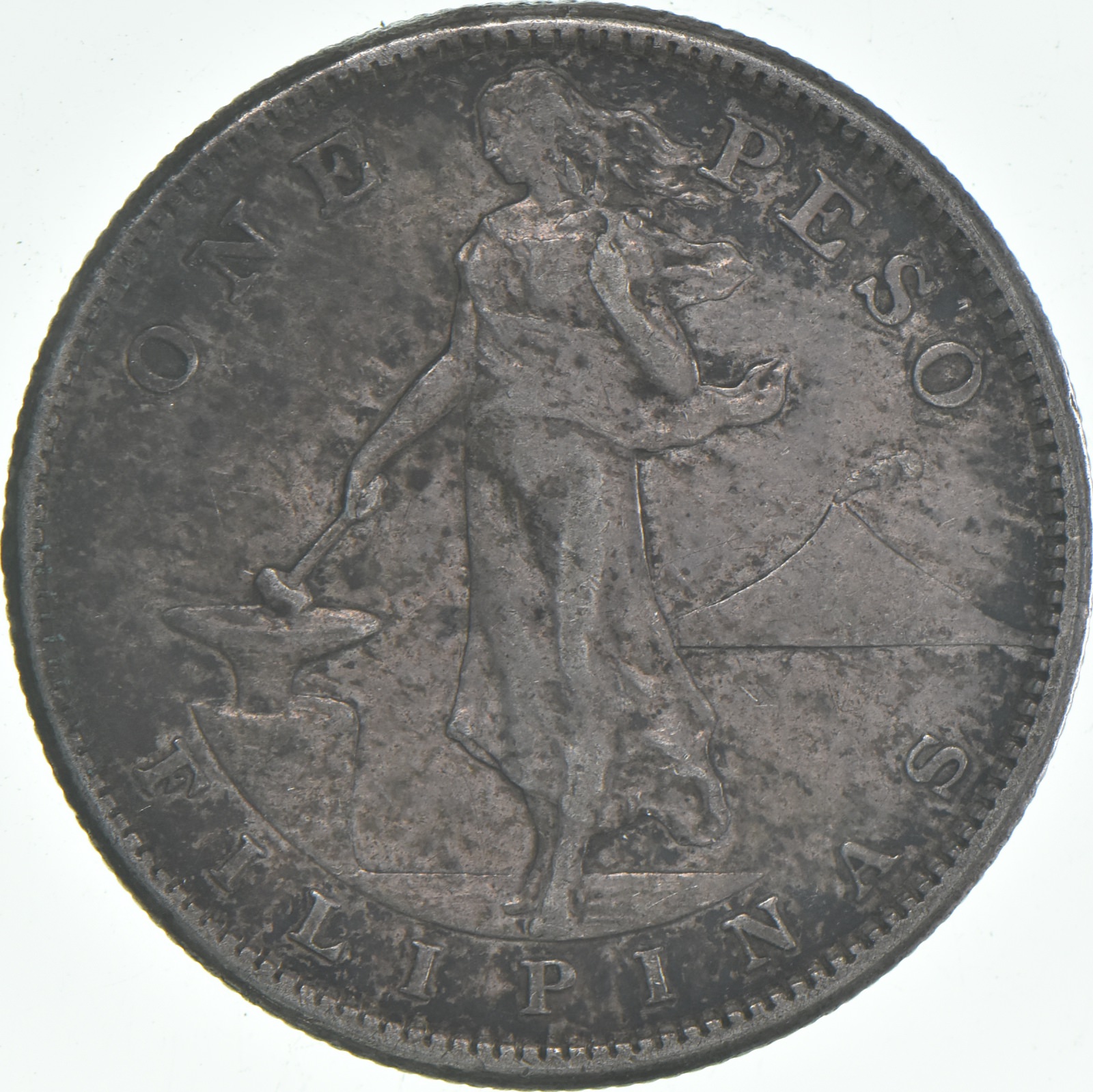 SILVER - WORLD COIN - 1907 Philippines 1 Peso - World Silver Coin ...