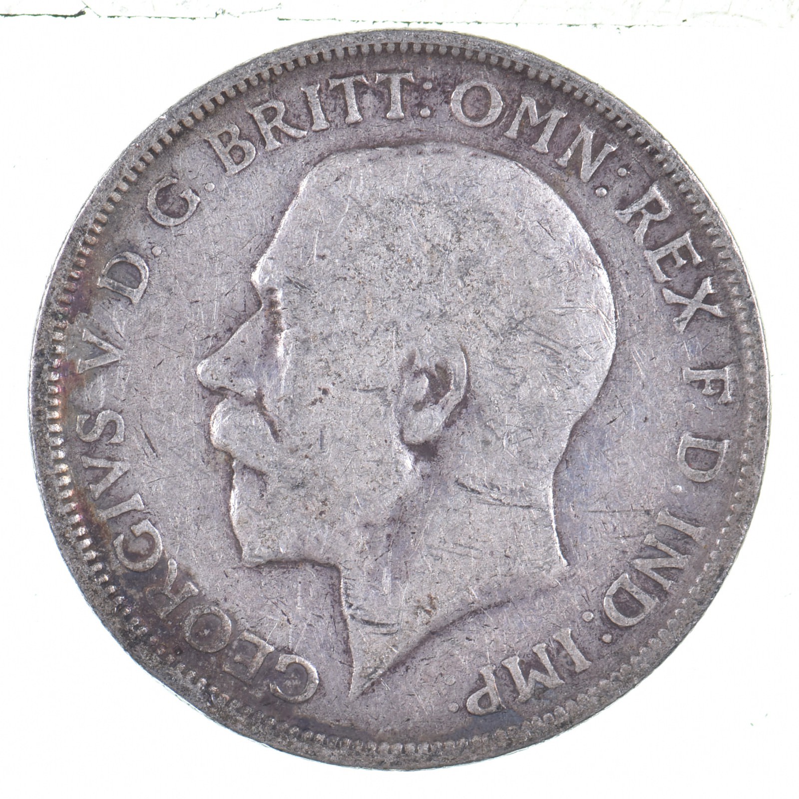 SILVER - WORLD Coin - 1917 Great Britain 1 Florin - World Silver Coin ...