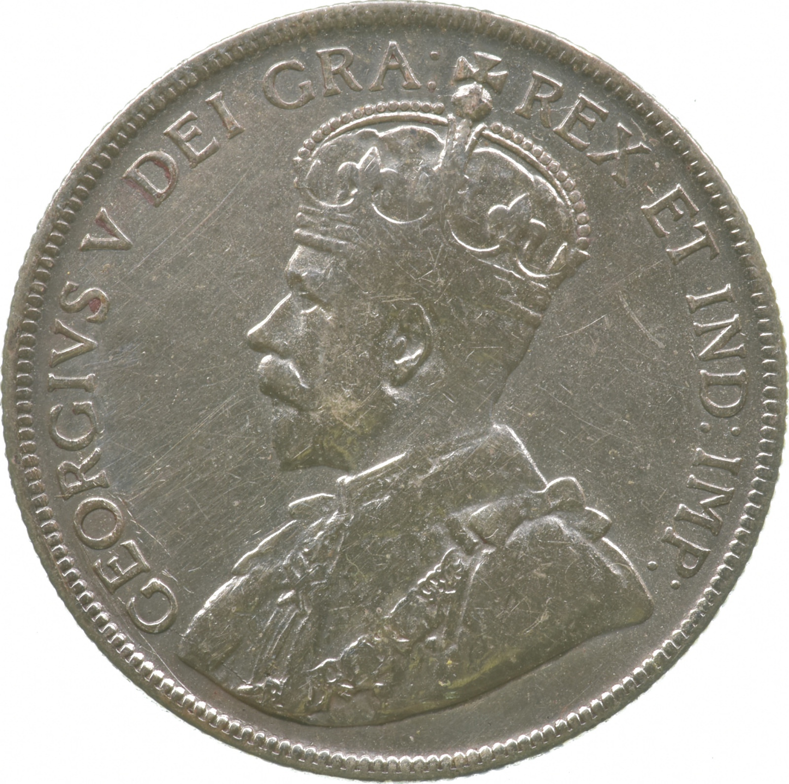 SILVER - WORLD Coin - 1918 Newfoundland 50 Cents - World Silver Coin | Property Room