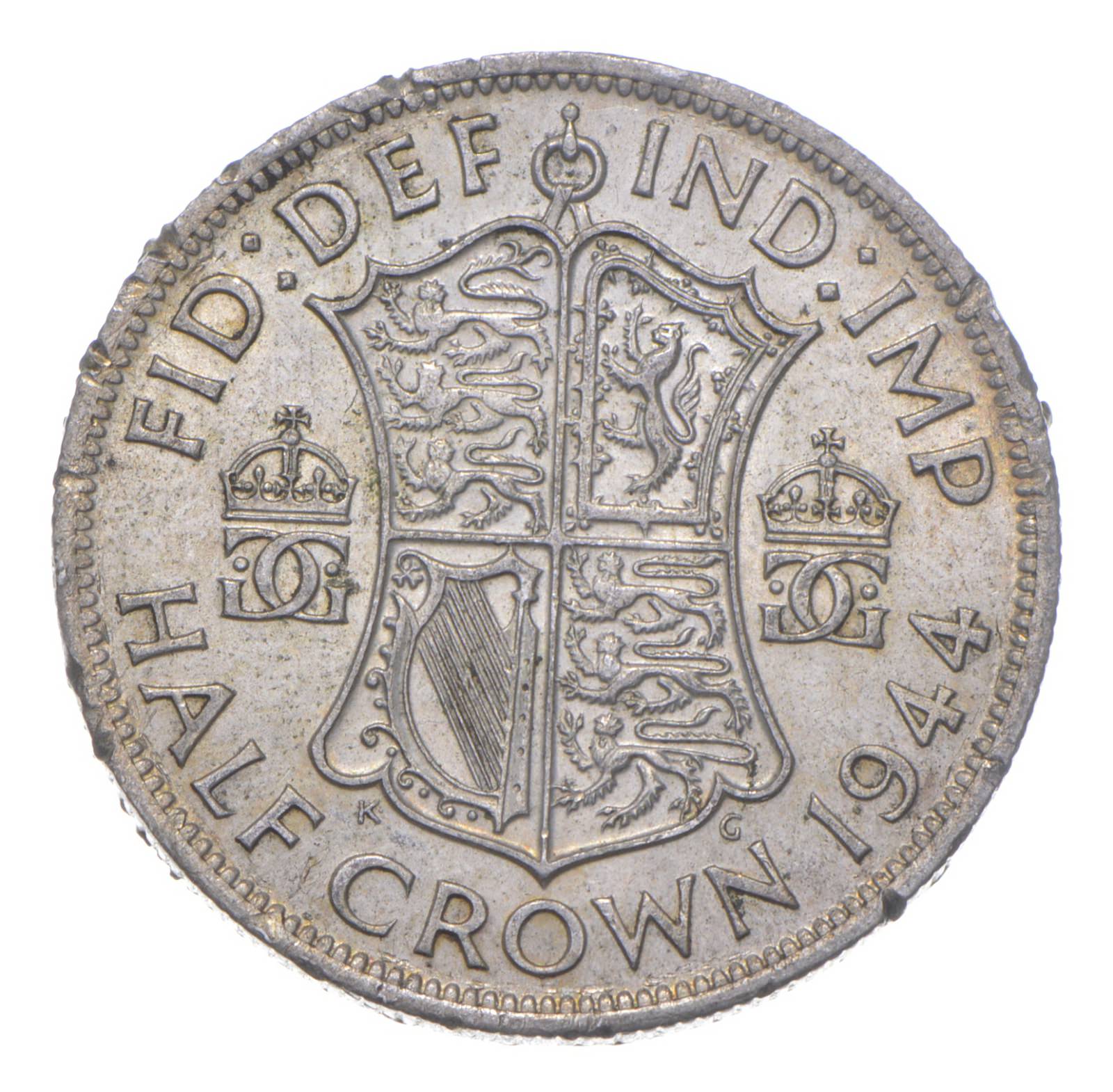SILVER - WORLD Coin - 1944 Great Britain 1/2 Crown - World Silver Coin ...