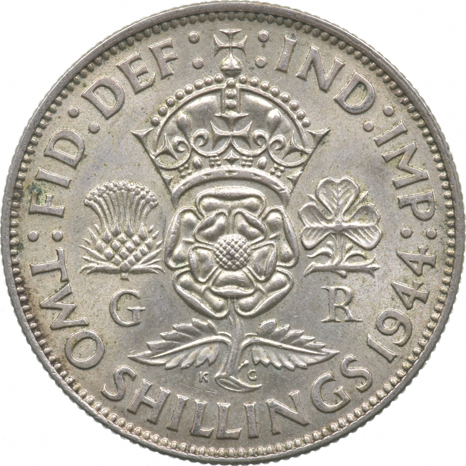SILVER - WORLD Coin - 1944 Great Britain 2 Shillings - World Silver ...