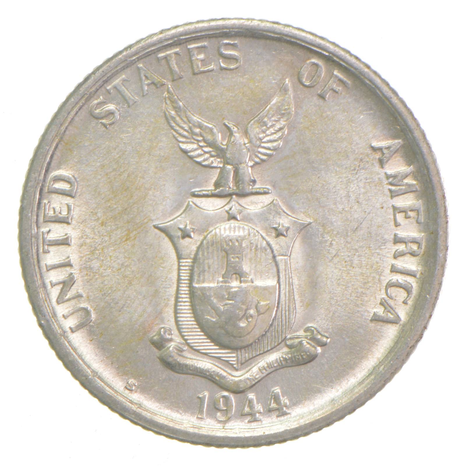 SILVER - WORLD Coin - 1944 Philippines 50 Centavos - World Silver Coin ...