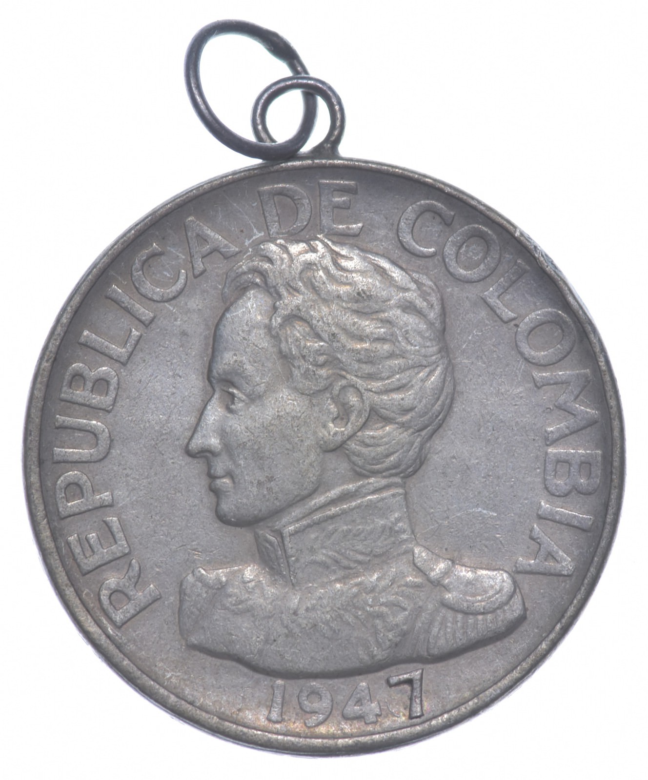 SILVER - WORLD Coin - 1947 Colombia 50 Centavos - World Silver Coin ...
