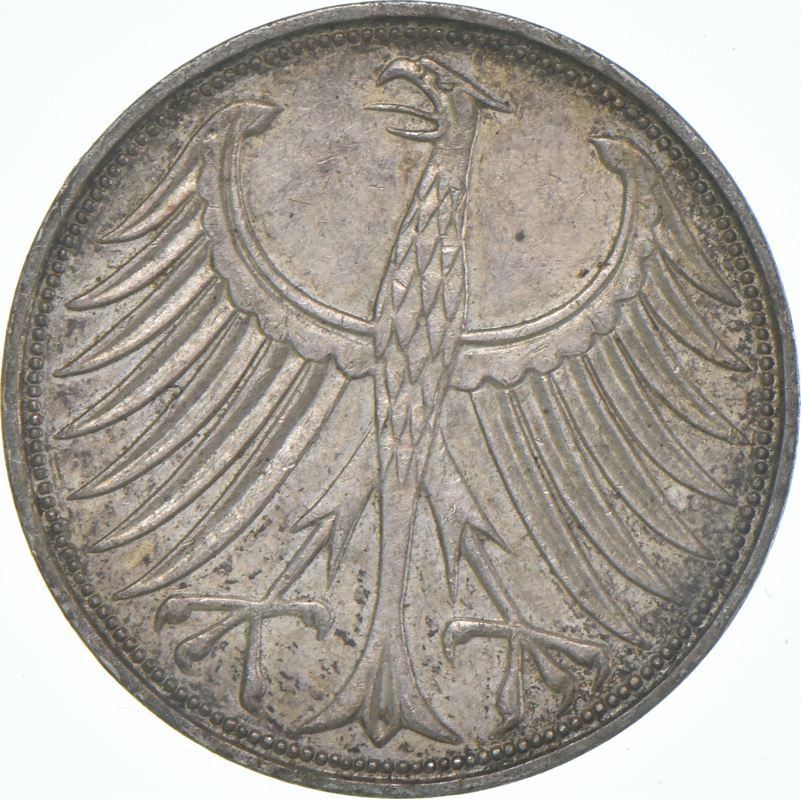 SILVER - WORLD Coin - 1951 Germany 5 Mark - World Silver Coin ...