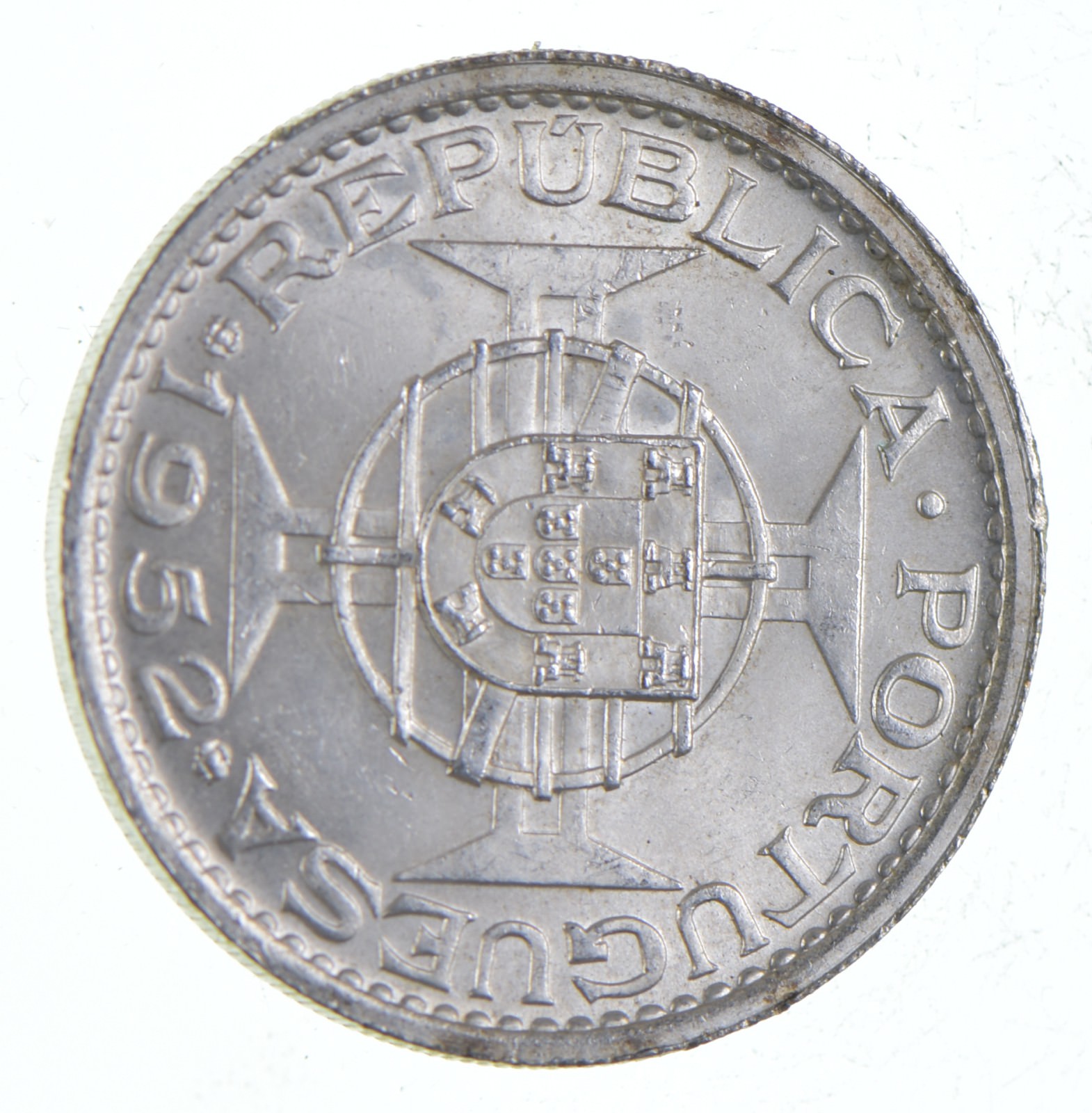 SILVER - WORLD Coin - 1952 Macau 5 Patacas - World Silver Coin - 14.8 ...