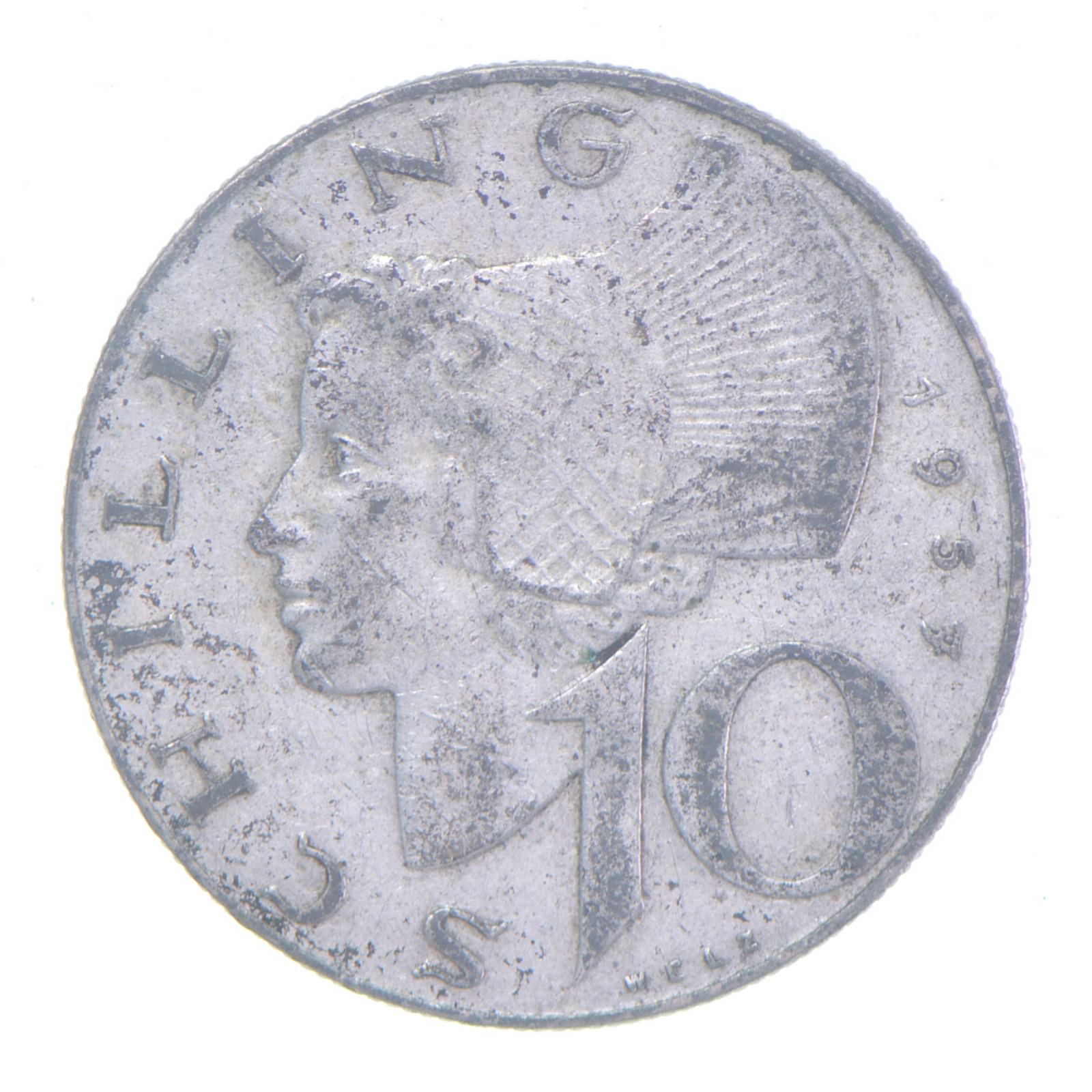 SILVER - WORLD Coin - 1957 Austria 10 Schilling - World Silver Coin ...