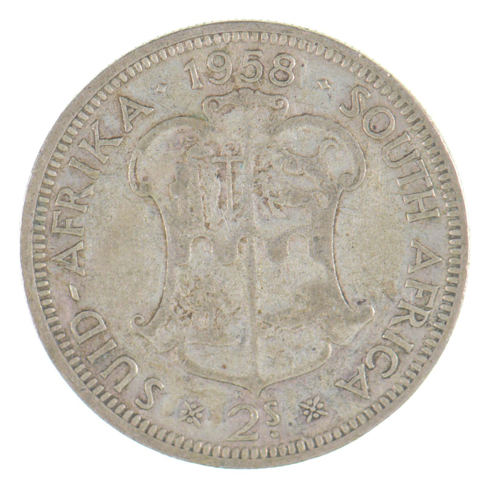 SILVER - WORLD Coin - 1958 South Africa 2 Shillings - World Silver Coin | Property Room