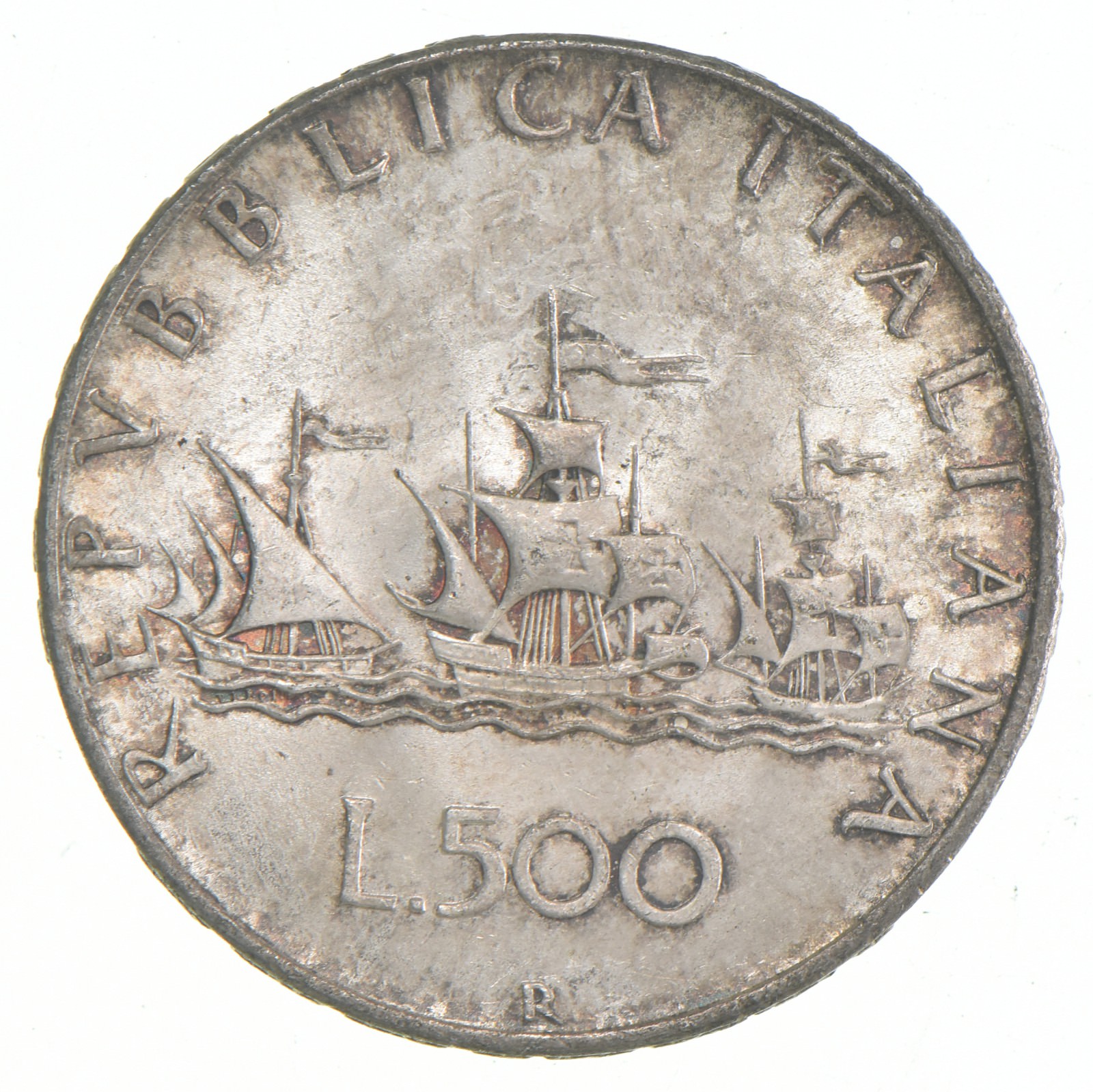 SILVER - WORLD Coin - 1958-2001 Italy 500 Lire - World Silver Coin ...